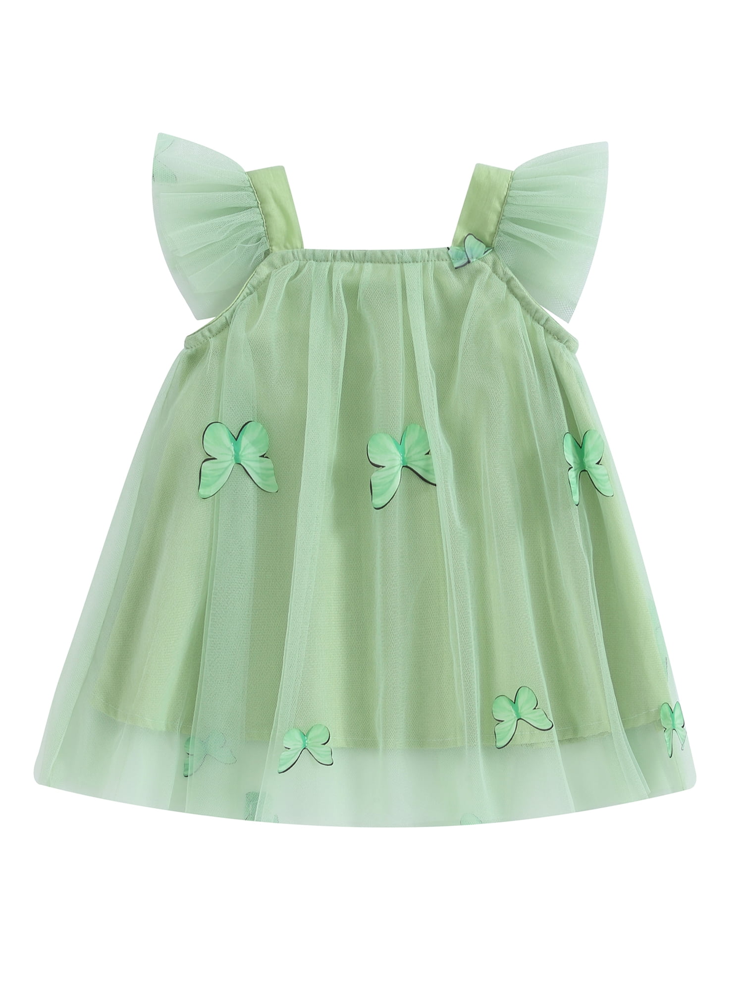 GXFC Little Girls Princess Dress 6M 1T 2T 3T 4T 5T Kids Girls Fly ...