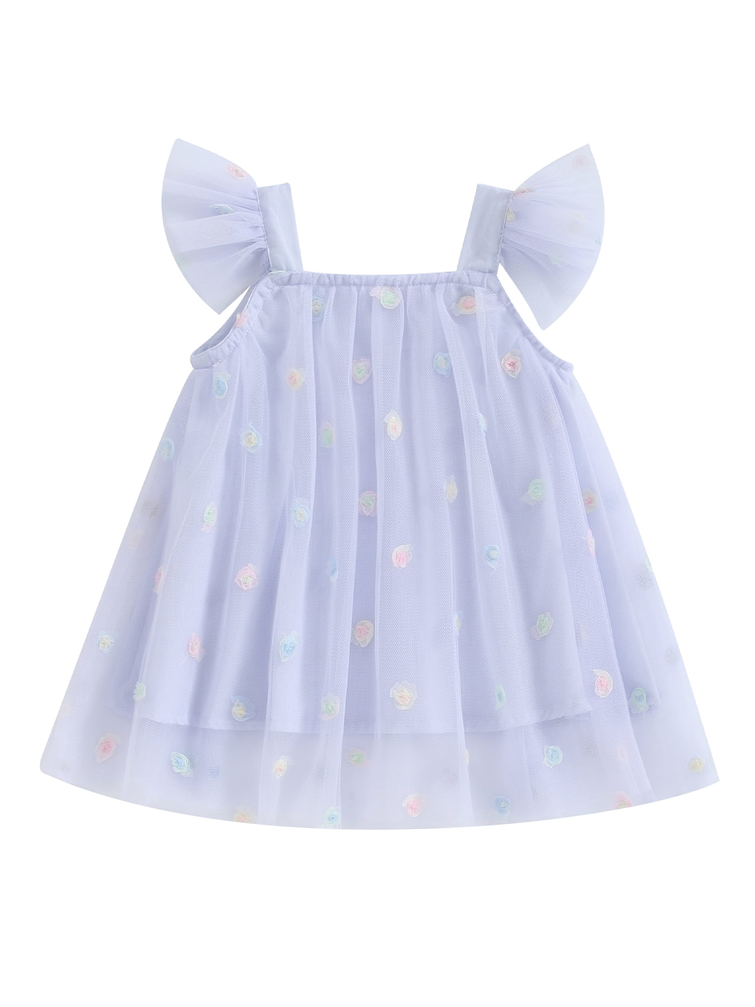 GXFC Little Girls Princess Dress 6M 1T 2T 3T 4T 5T Kids Girls Fly ...