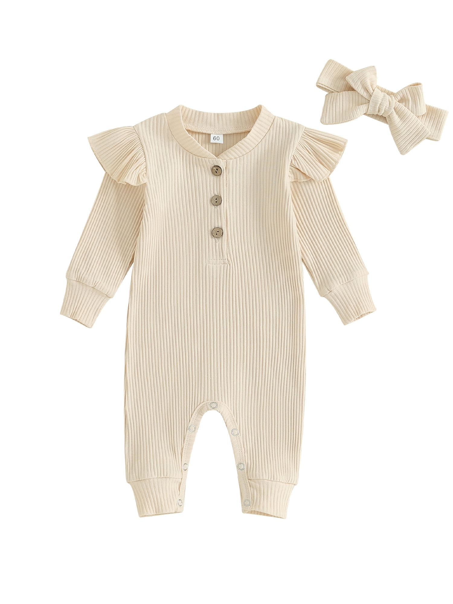 GXFC Preemie Girl Fall 3M 6M 9M 12M Infant Girl Long Sleeve Ribbed ...