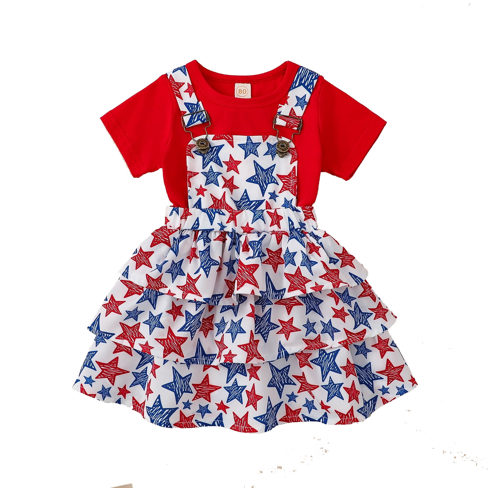 GXFC Toddler Baby Girl 4th of July Clothes Kids Girl Independence Day ...