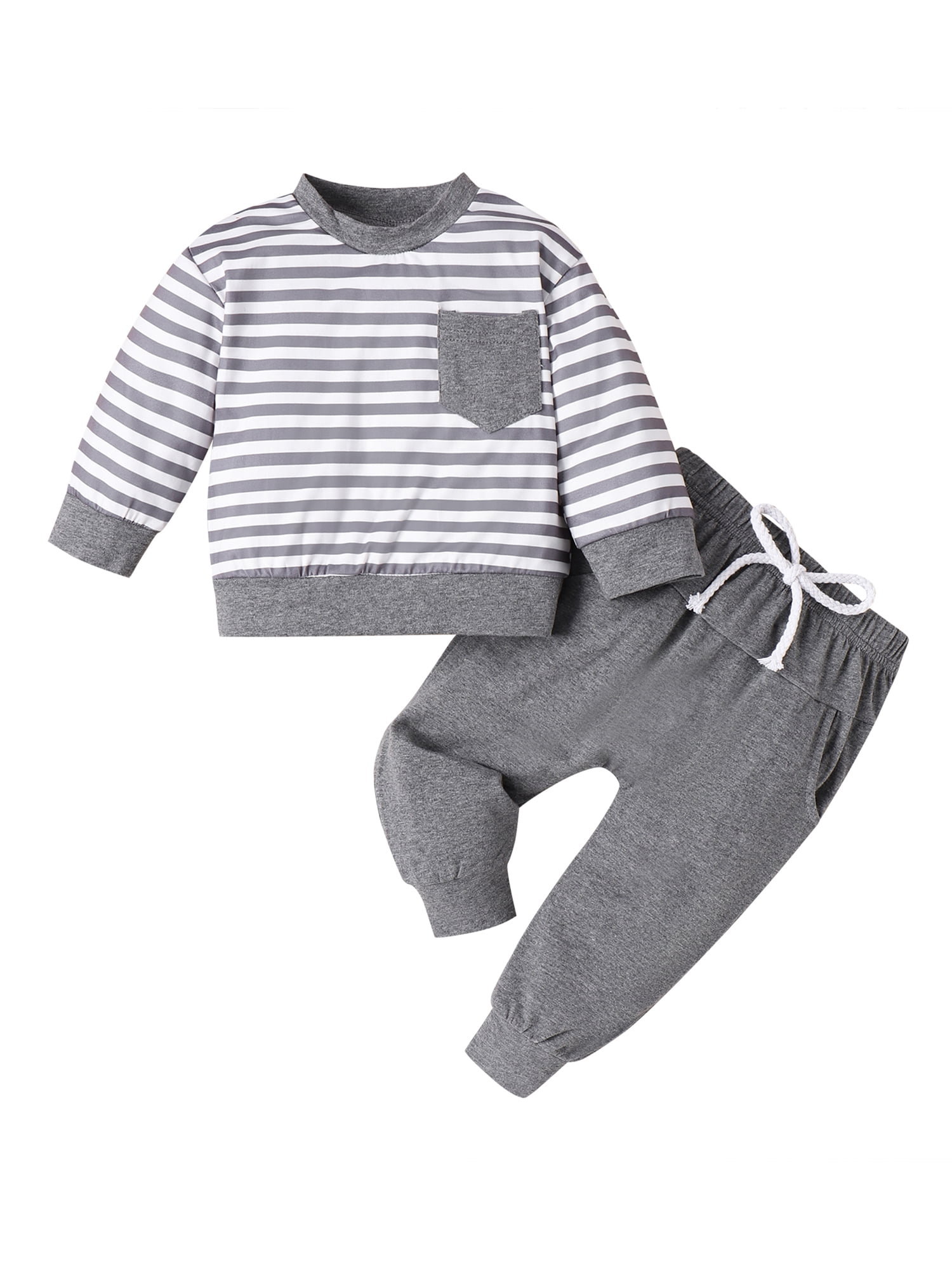 GXFC Toddler Boys Fall Warm Outfits 6M 12M 18M 2T 3T Kids Boys Long ...