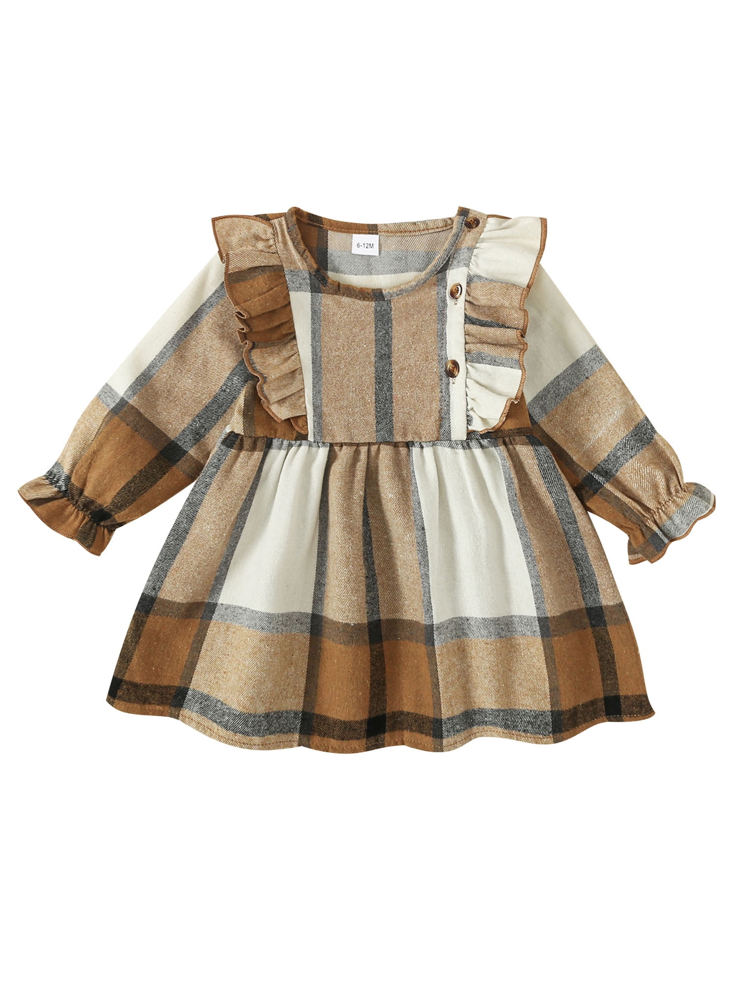 GXFC Toddler Girls Fall Dress Clothes 6M 1T 2T 3T 4T Kids Girls Long ...