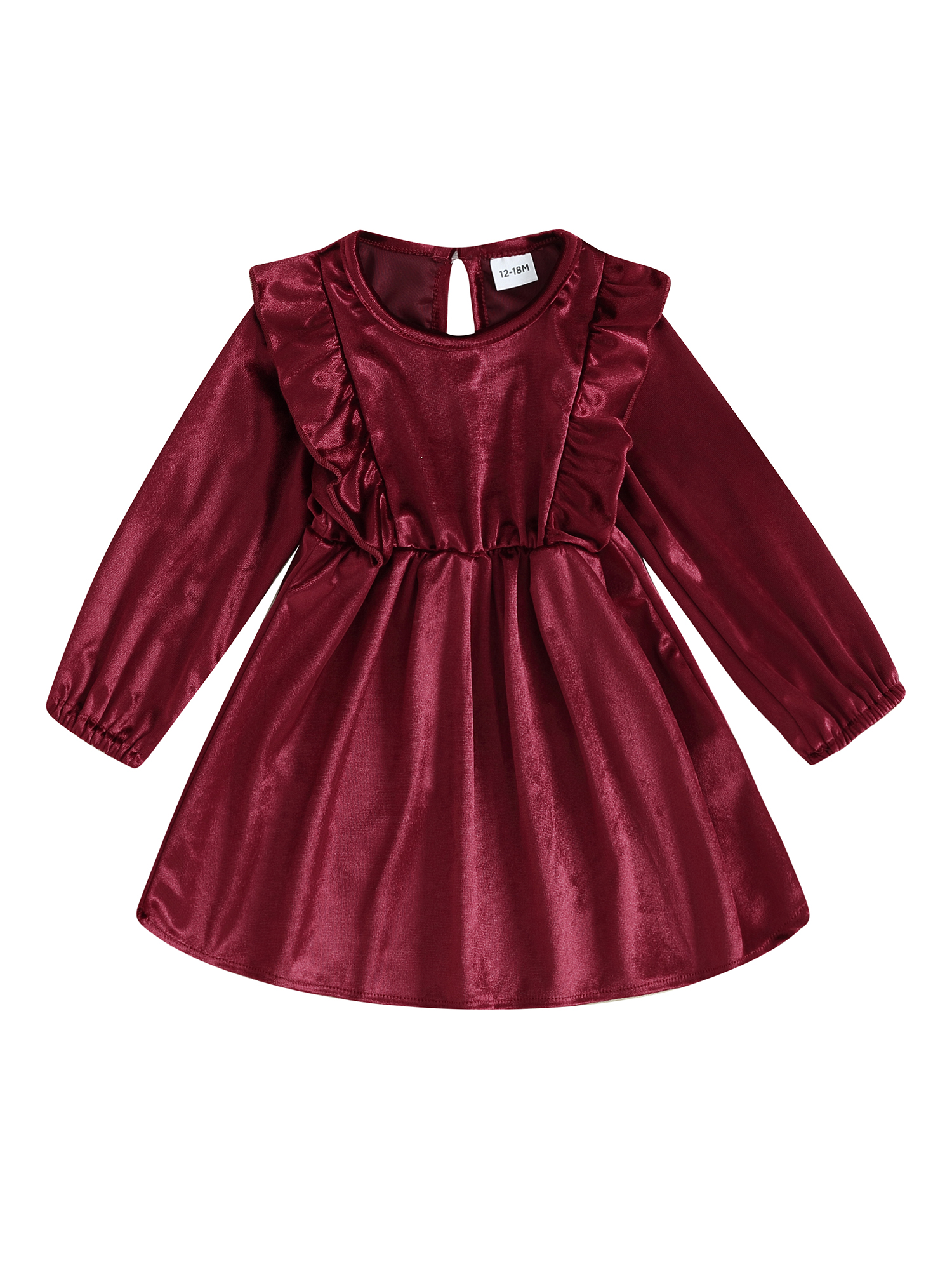 GXFC Toddler Girls Fall Dress Clothes 9M 1T 2T 3T 4T Kids Girls Long ...