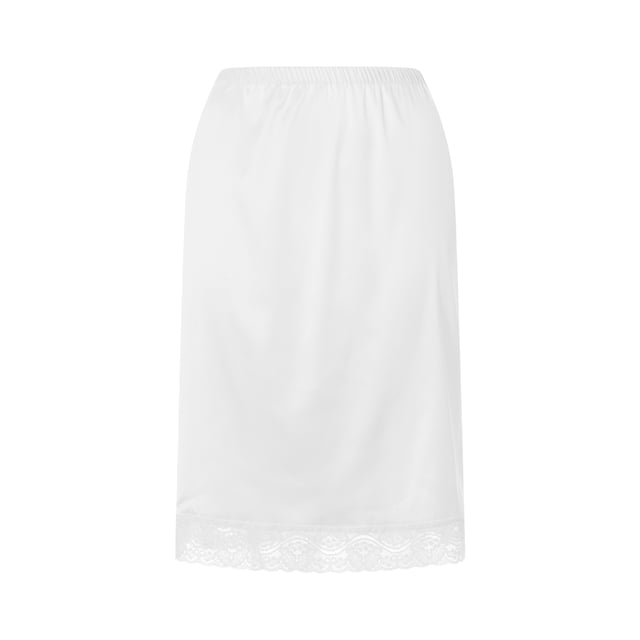 GXFC Women's Satin Half Slip Side Slit Lace Trim Mini Skirt Elastic ...