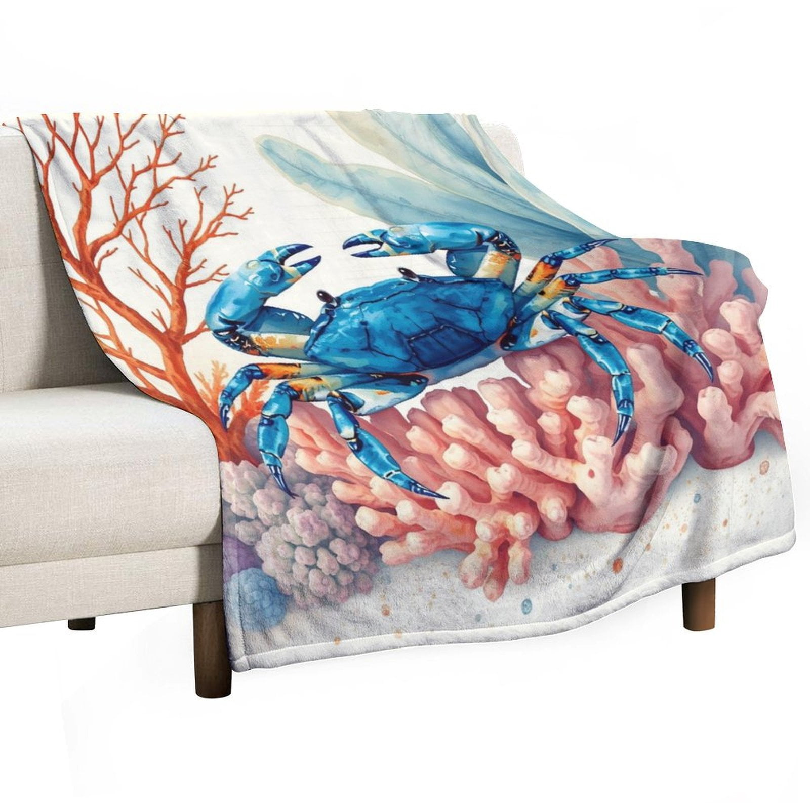 GXFC blue crab coral reef, winter sofa dormitory home decoration, must ...