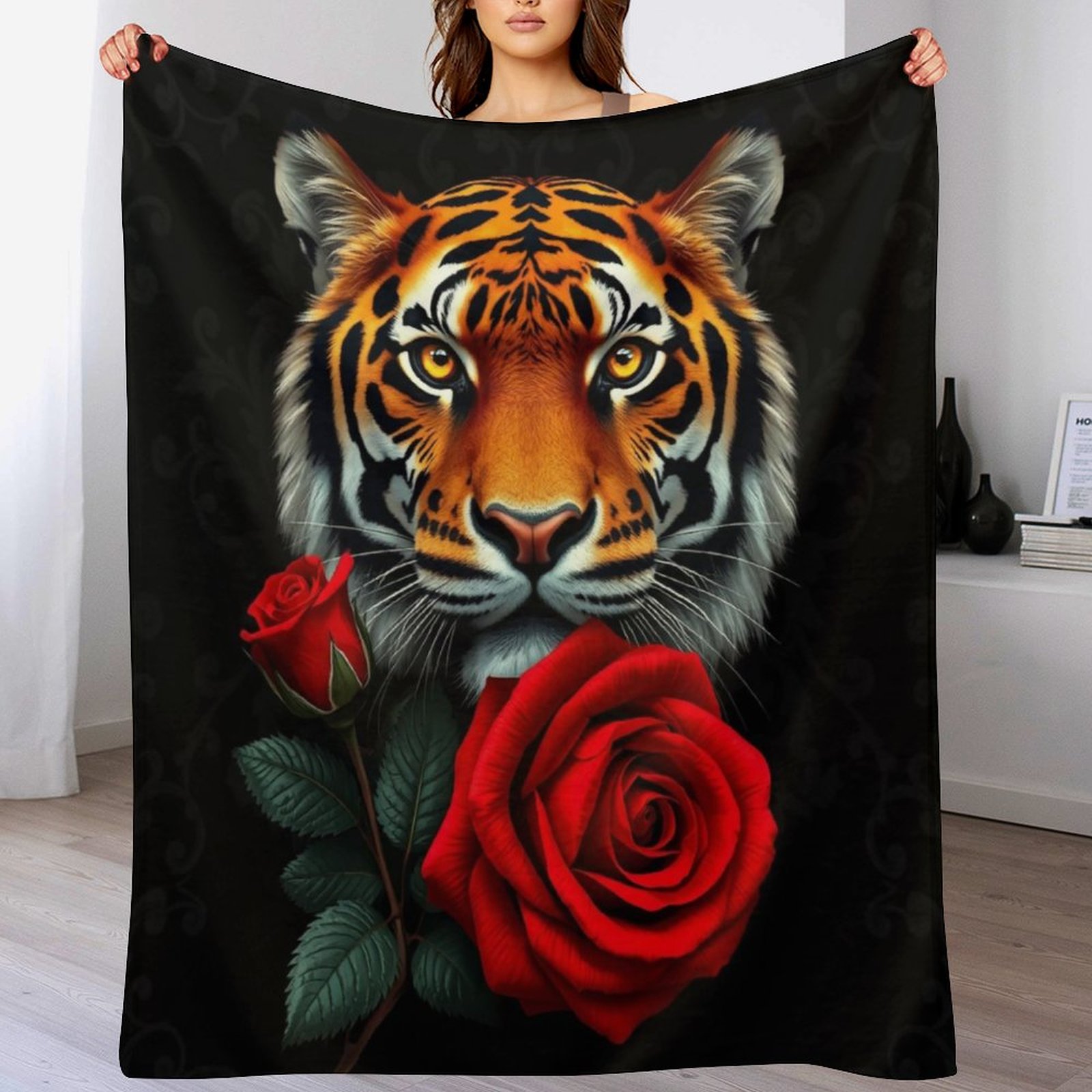 GXFC tiger, rose, Anne Stokes, winter sofa dormitory home decoration ...