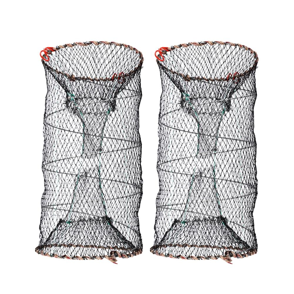 GXFCAI 2X Crab Fish Trap for Lobster Crawfish Shrimp Fishing Foldable ...