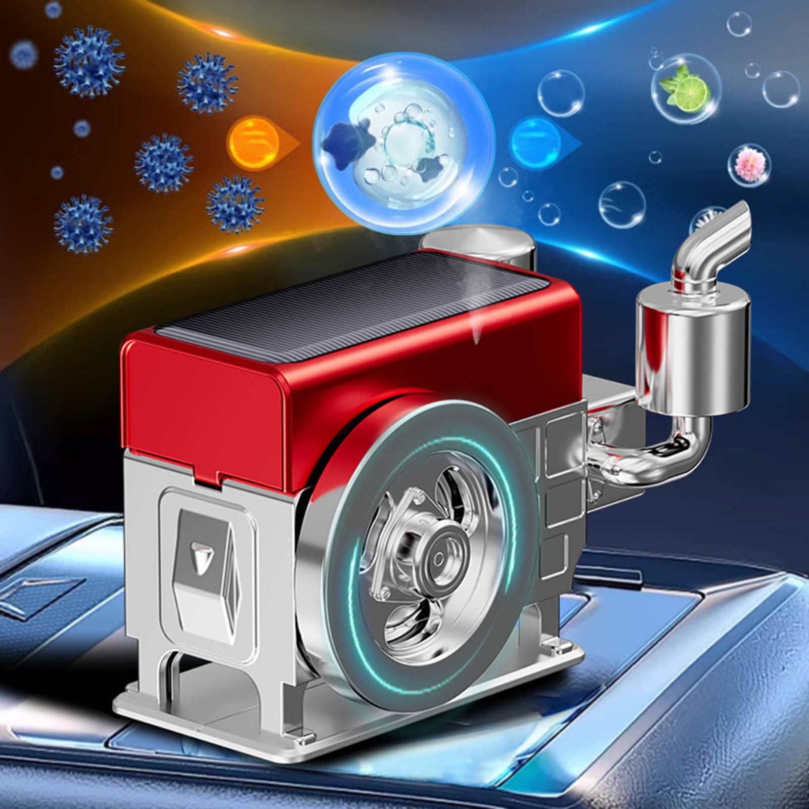 GXFMYA Solar Retro Tractor Aromatherapy Light, Intelligent Sensing ...