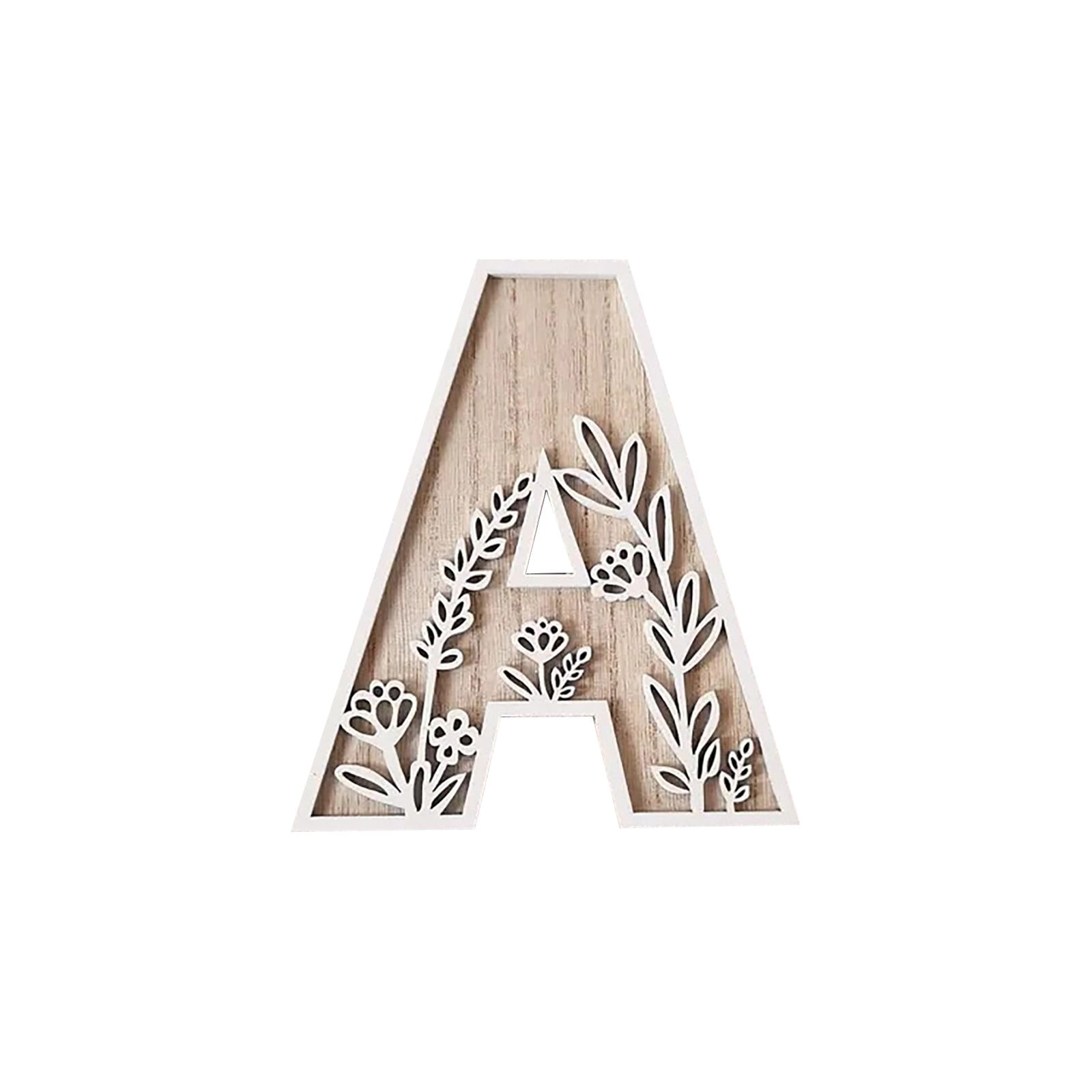 GXIPO 5 Inch Wood Letters, Unfinished Wooden Letters for Wall Decor ...