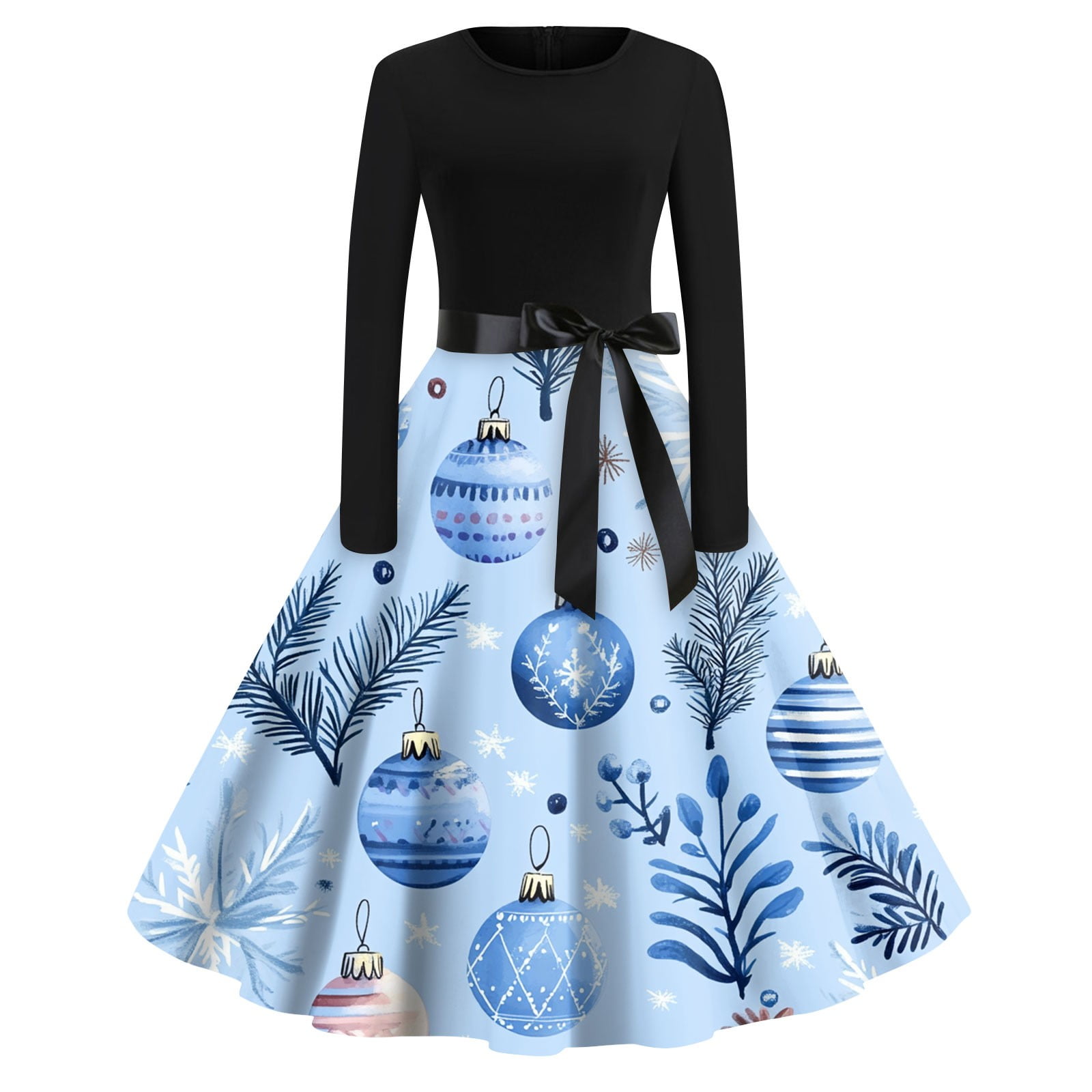 GXIPO Audrey Hepburn Vintage Style Christmas Dresses for Women Xmas ...