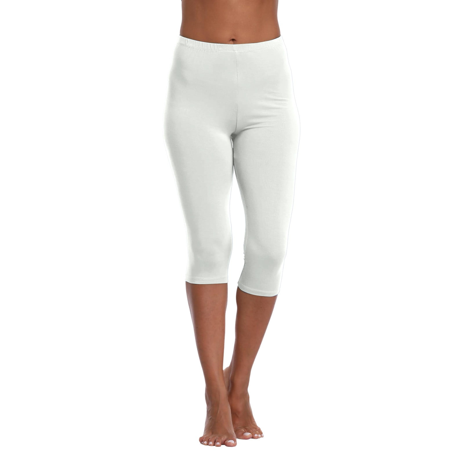 GXIPO Buttery Soft High Waisted Capri Leggings for Women - Tummy ...