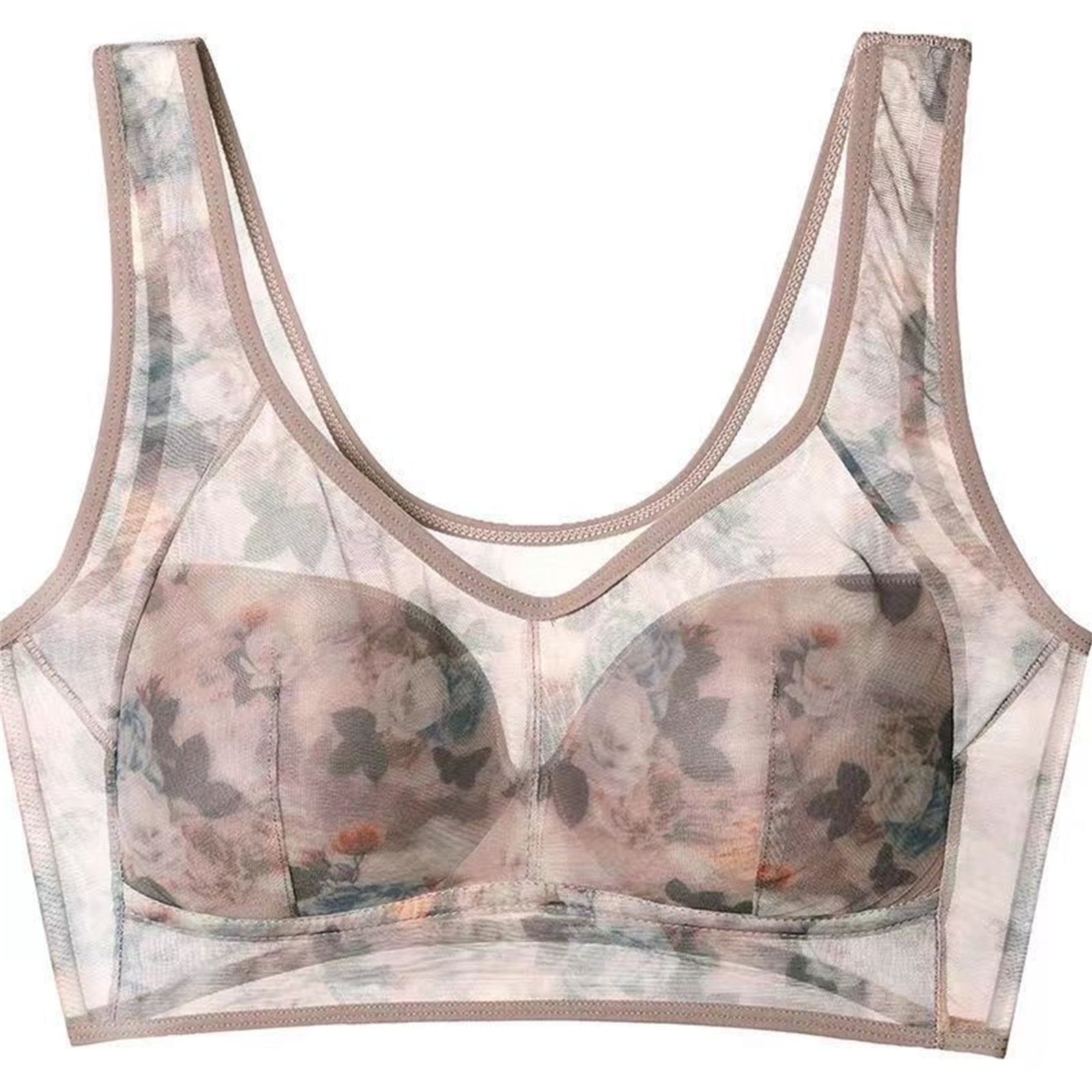 GXIPO Elle_Bloom Ice Silk Lace Bra, Ellebloom-Lifting Lace Buttonless ...
