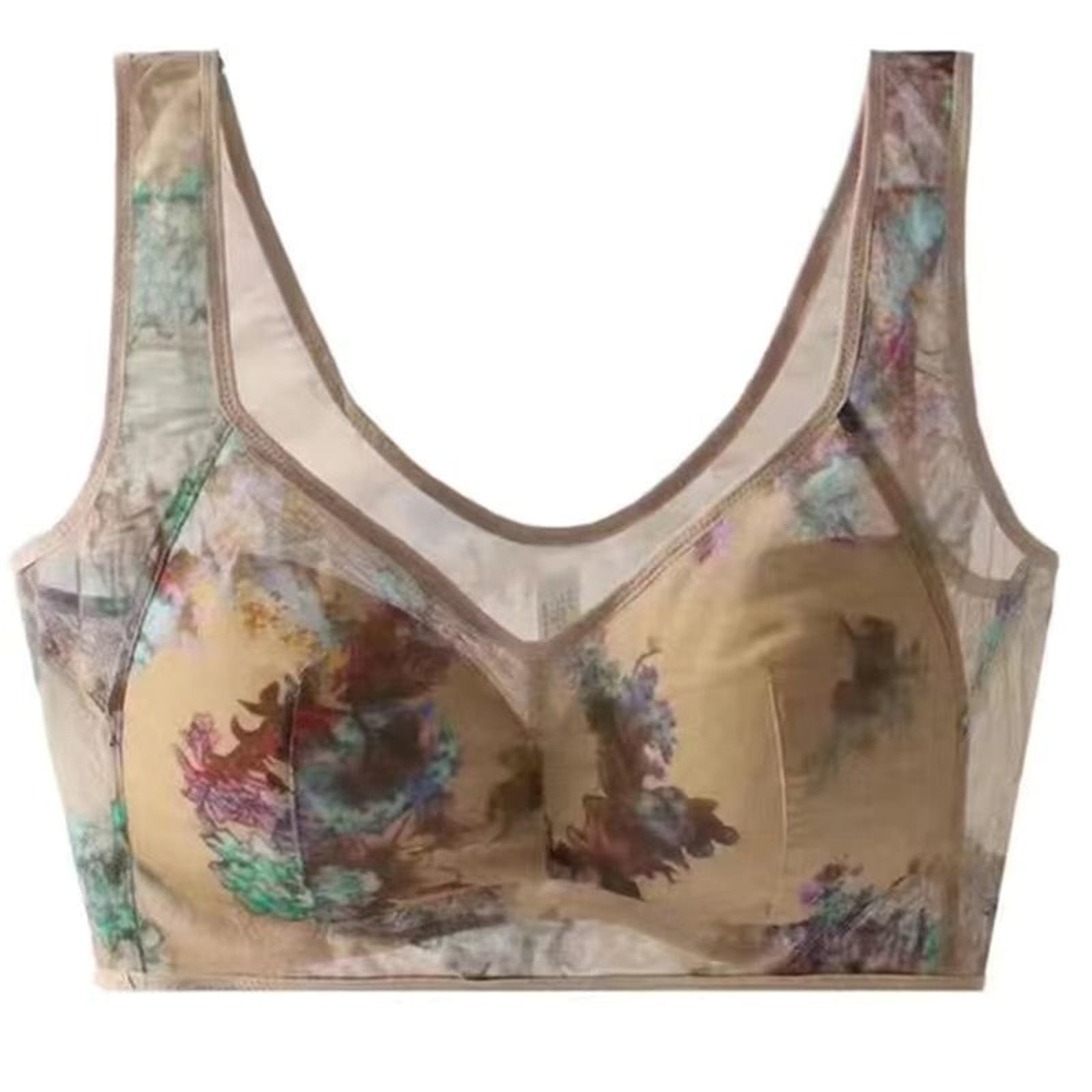 GXIPO Elle_Bloom Ice Silk Lace Bra, Ellebloom-Lifting Lace Buttonless ...