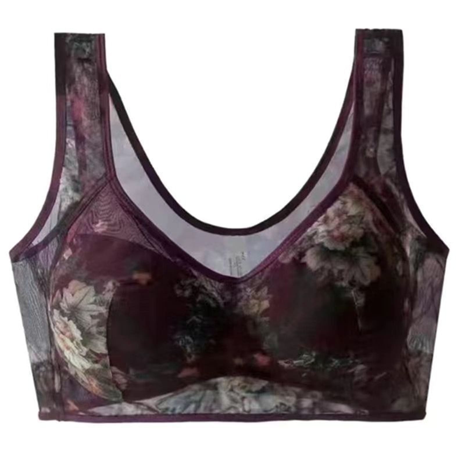 GXIPO Elle_Bloom Ice Silk Lace Bra, Ellebloom-Lifting Lace Buttonless ...