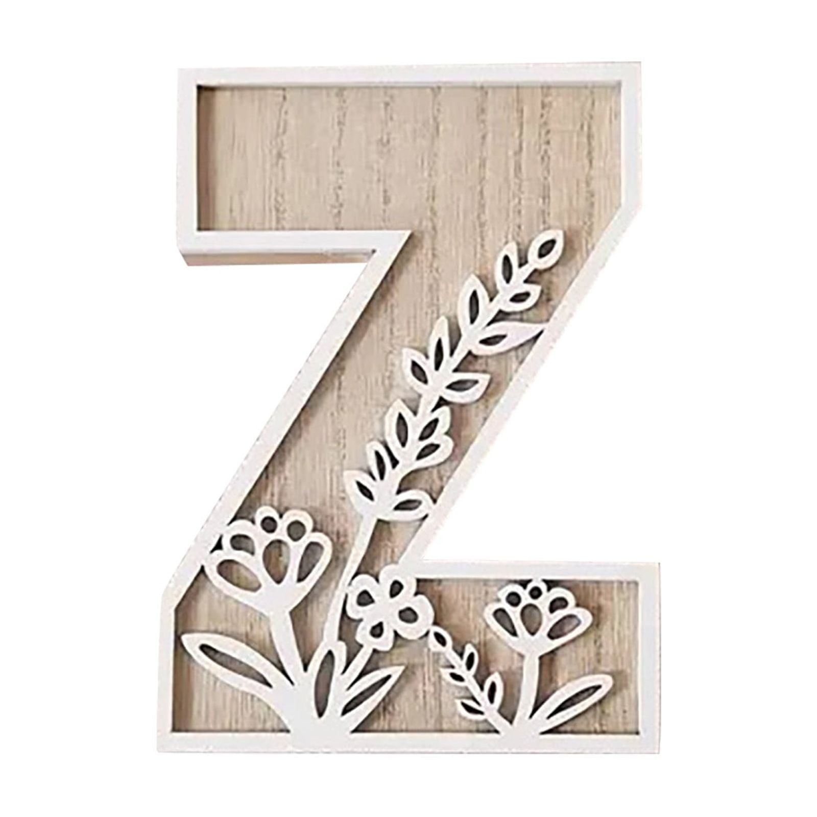 GXIPO 5 Inch Wood Letters, Unfinished Wooden Letters for Wall Decor ...