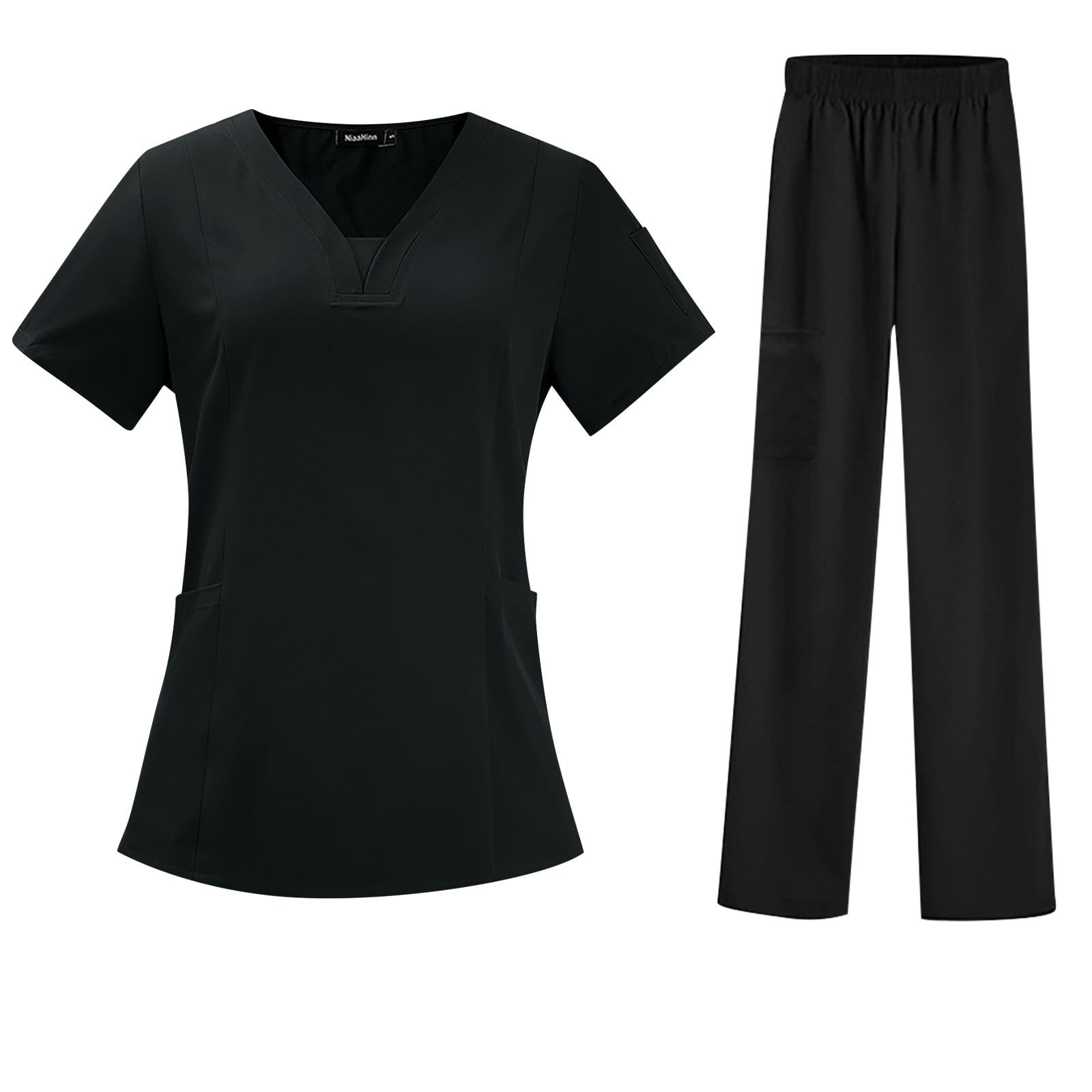GXIPO Medical Nursing Uniforms Set Scrubs for Women Set V-Neck Scrub ...