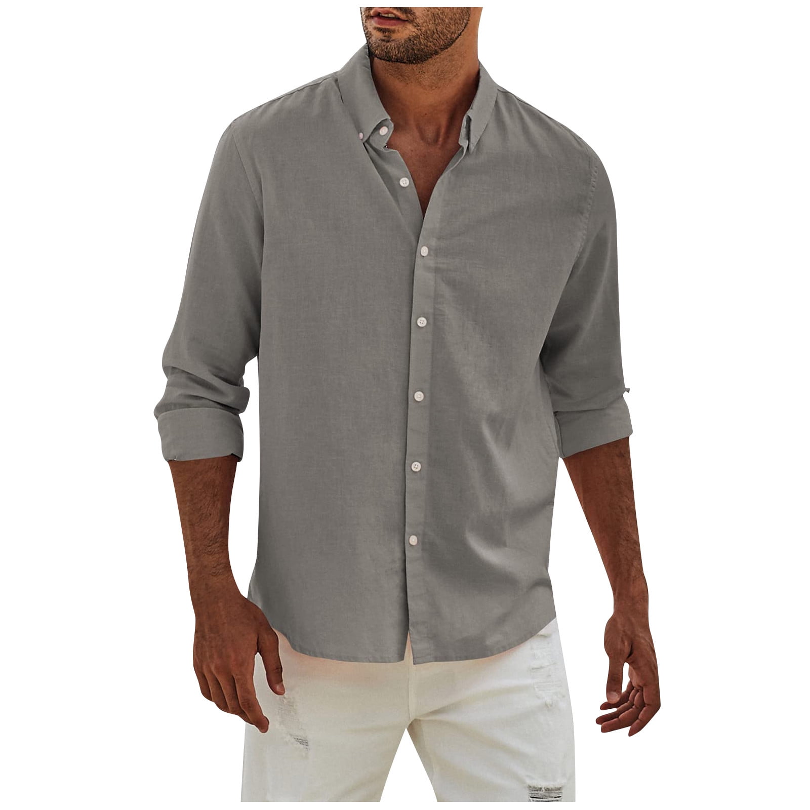 GXIPO Men's Classic Fit Long Sleeve Signature Comfort Flex Shirt ...