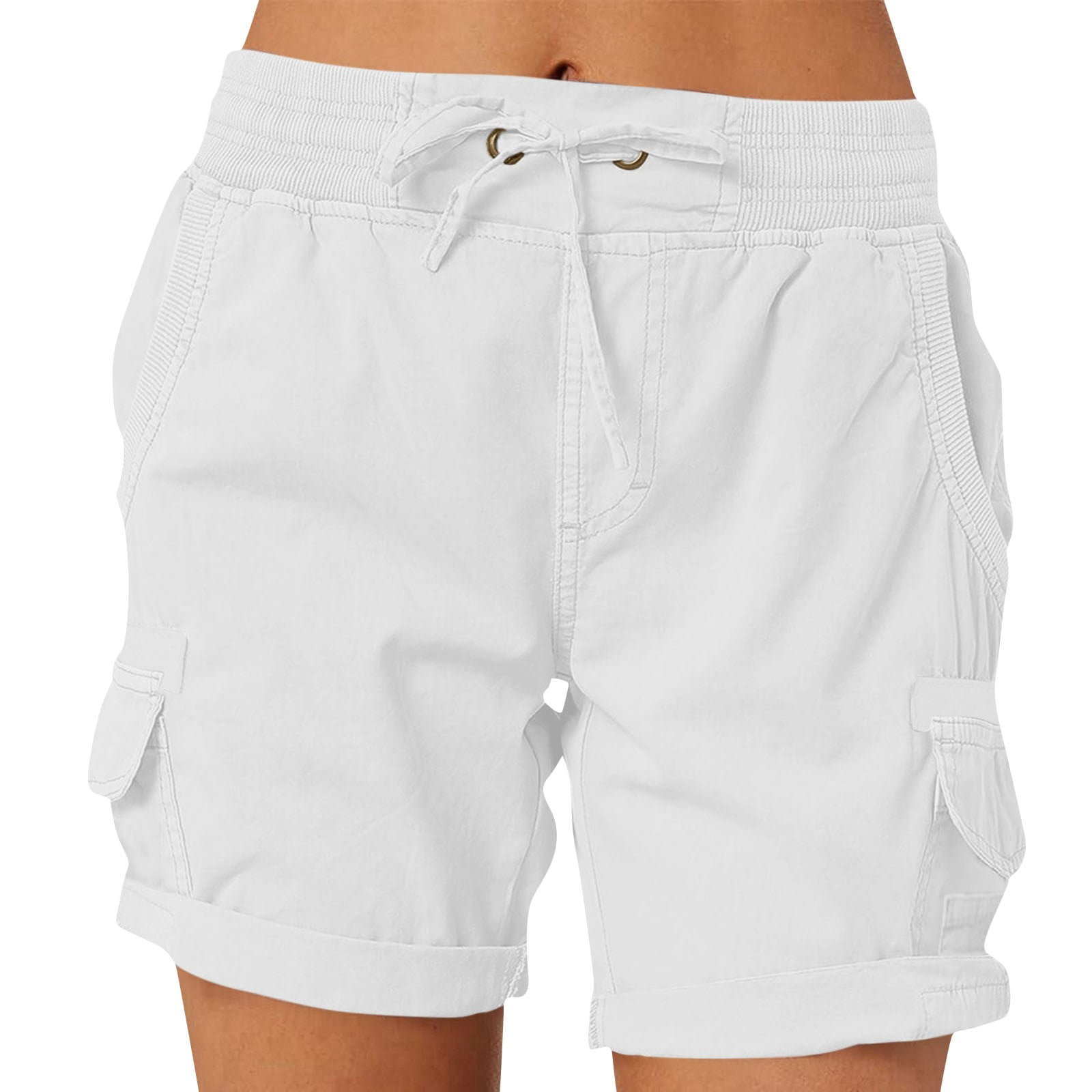 GXIPO Relaxed Fit Women's Cargo Shorts – High Waisted Outdoor Work ...