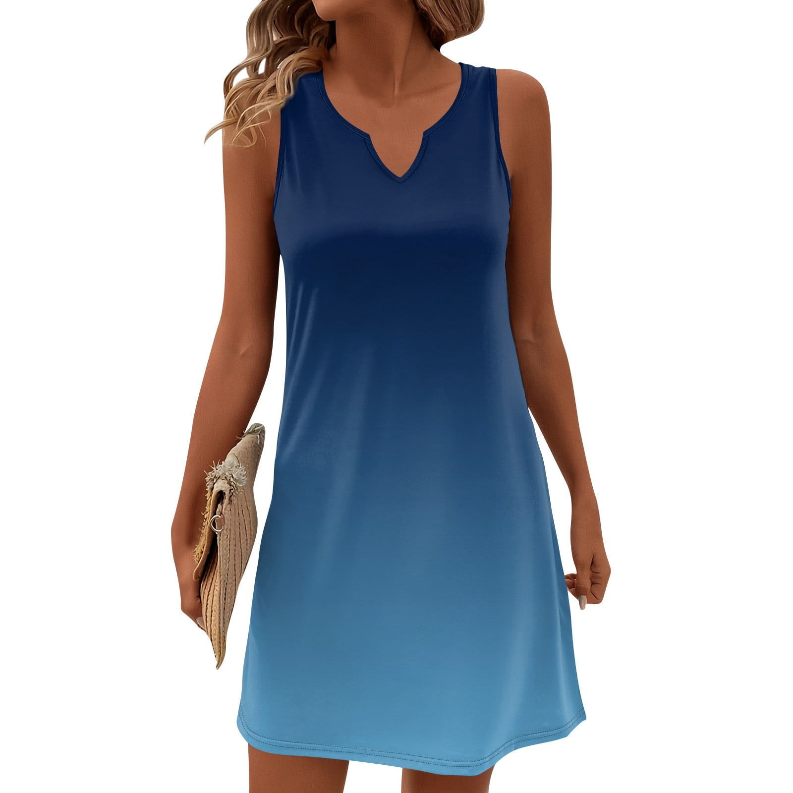 GXIPO Sun Dresses for Women 2025 Vacation Summer Casual Sleeveless Tank ...