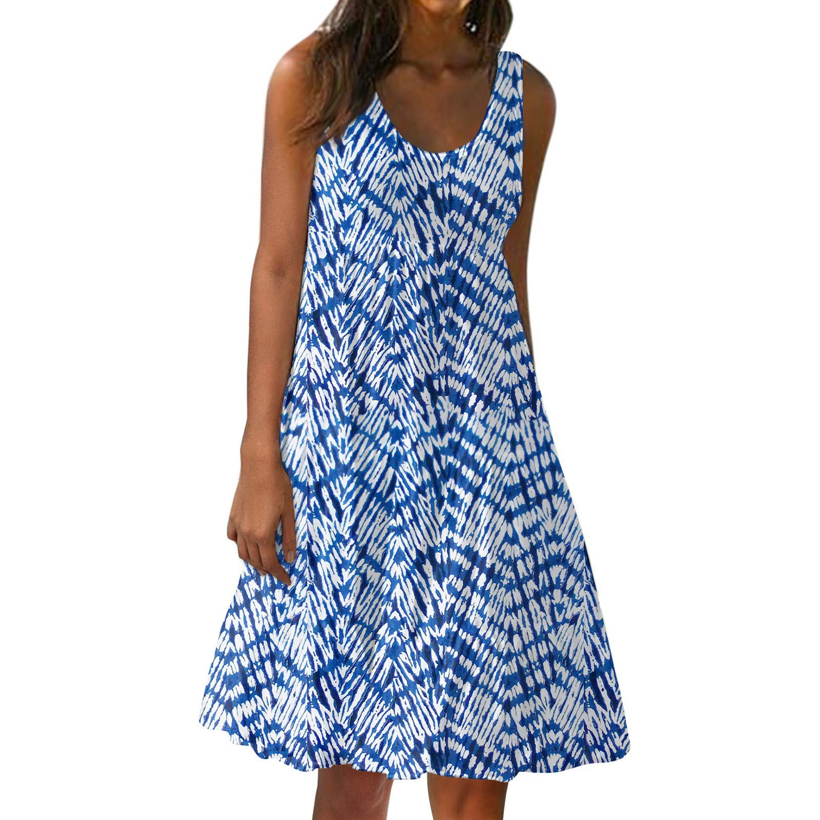 GXIPO Sundresses for Women Casual Beach 2024 Sleeveless Resort Wear ...