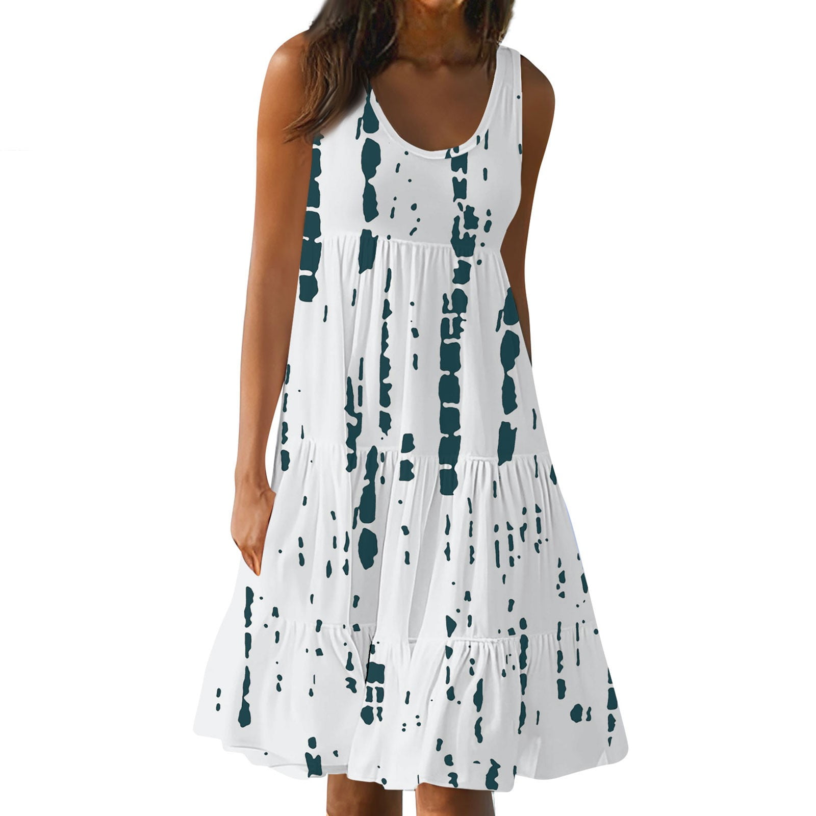 GXIPO Sundresses for Women Casual Beach 2024 Sleeveless Resort Wear ...