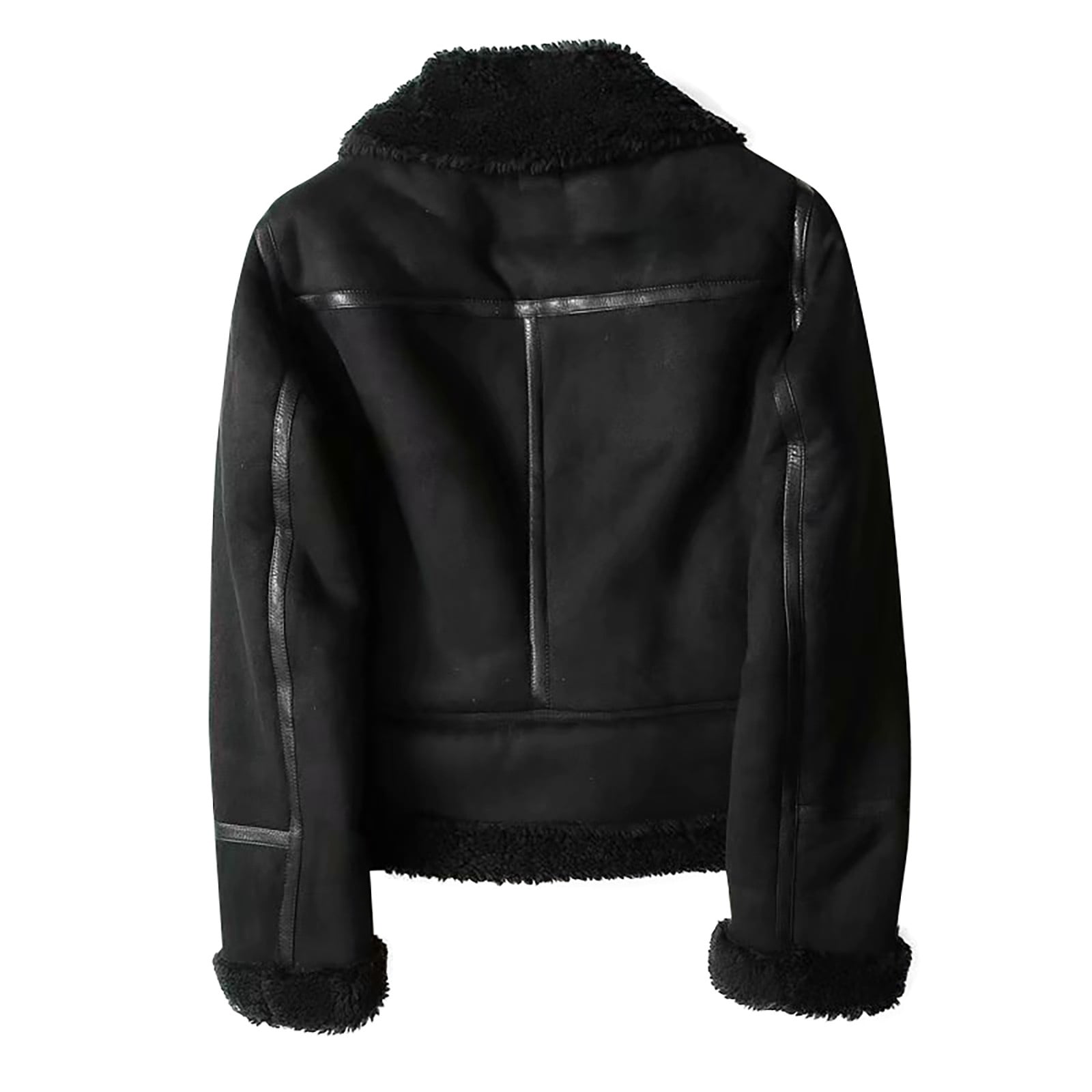 GXIPO Women's Faux Shearing Moto Jacket Thick Lined Parka Winter ...