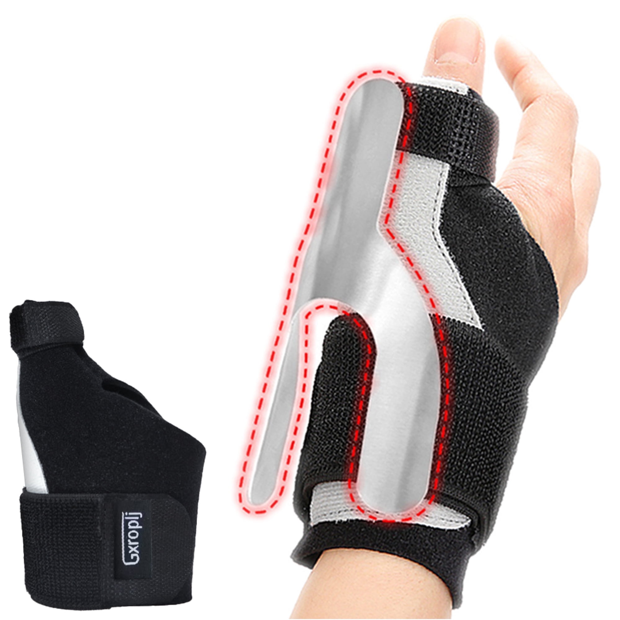 GXROPL Thumb Wristband Support Brace - CMC Joint Thumb Spica Splint for ...
