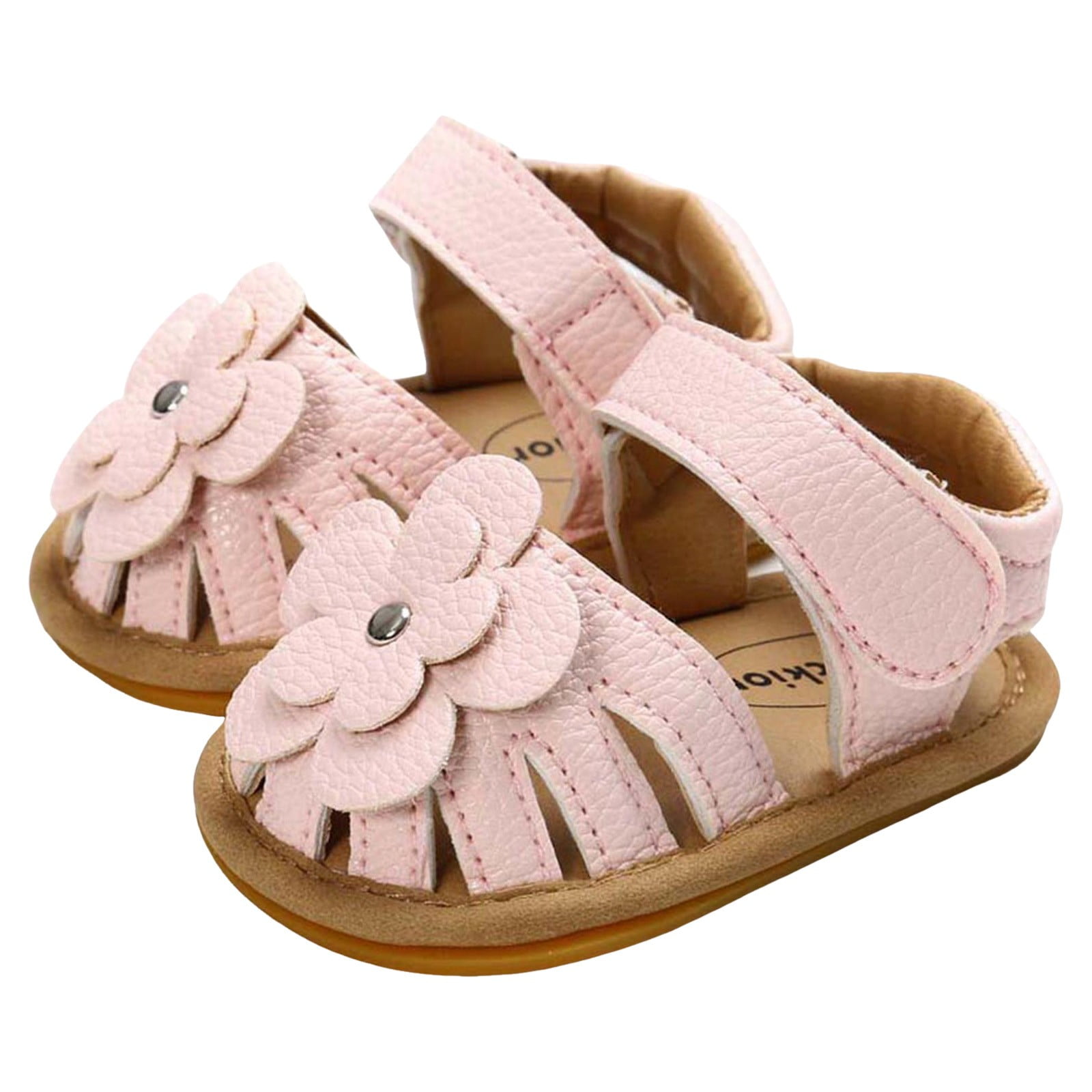 GXWEA Baby Girl Sandals 6-12 Months Baby Girl Sandals 12-18 Months Baby Toddler Girls Pu Leather ...