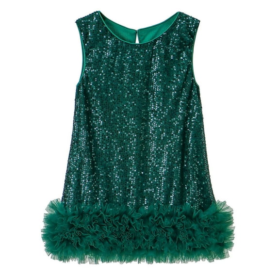 GXWEA Christmas Dress Girls 3T Christmas Dress Girls Sequin Dress ...