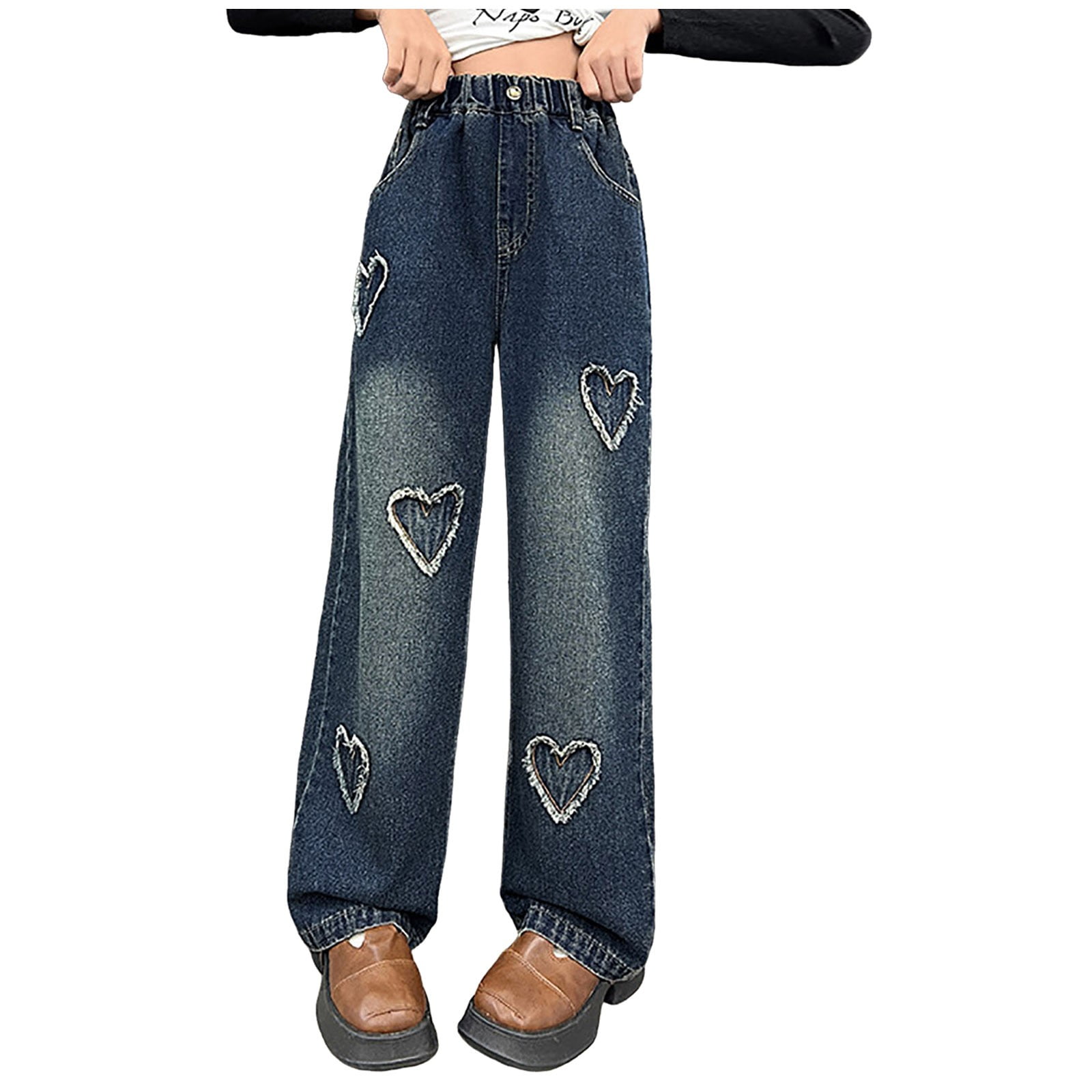 GXWEA Clothes For Girls 10-12 Cargo Pants Girls Girls Baggy Jeans ...