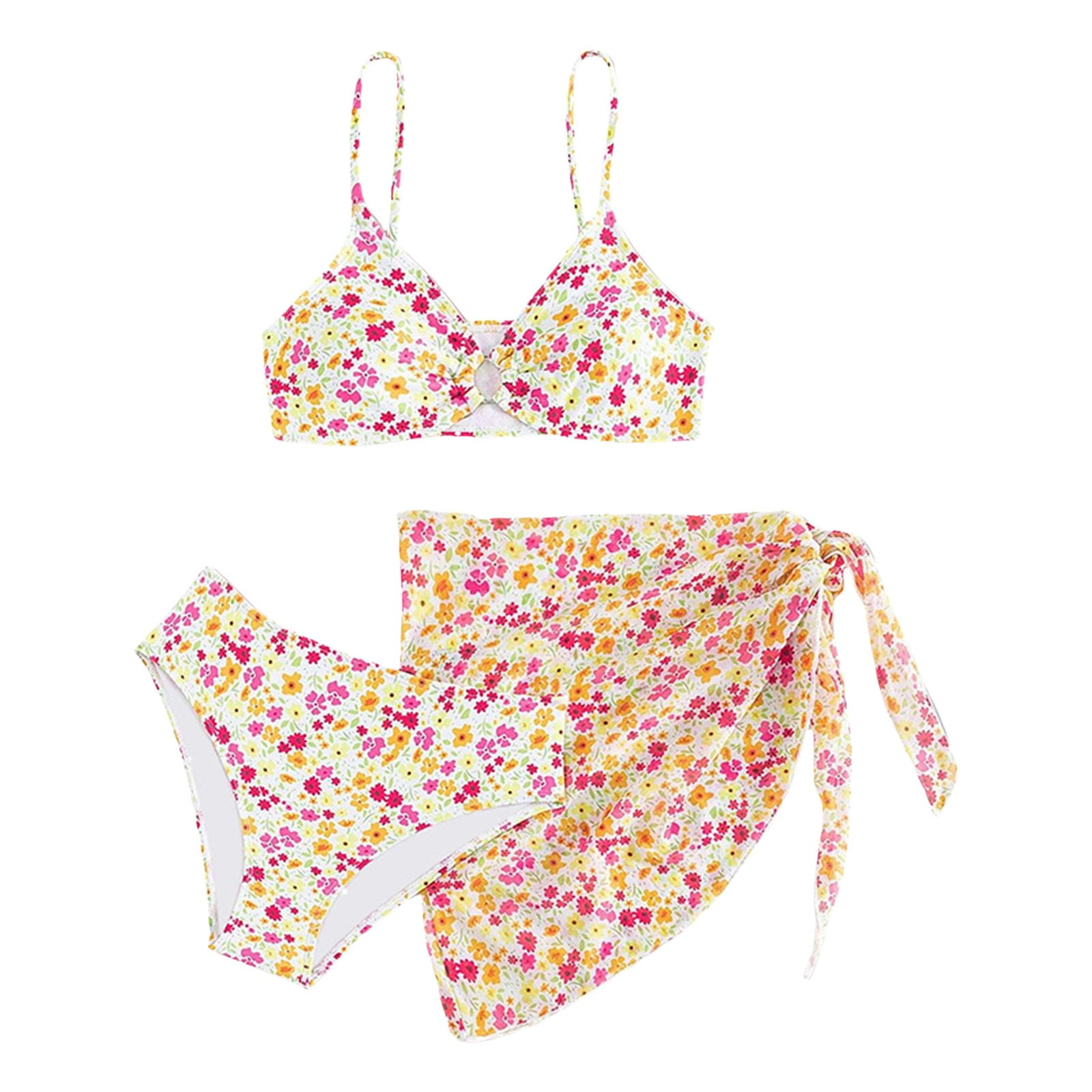 GXWEA Girls 3 Piece Swimsuit Tween Swimsuits Girls Swimsuit, Bathing ...