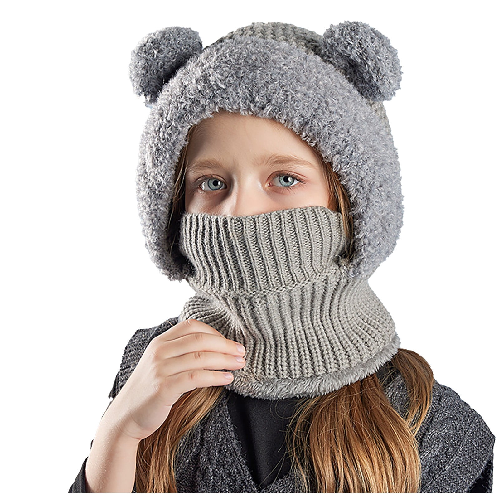 GXWEA Girls Winter Hat Beanies For Kids Winter Warm Hat Fleece Lined ...
