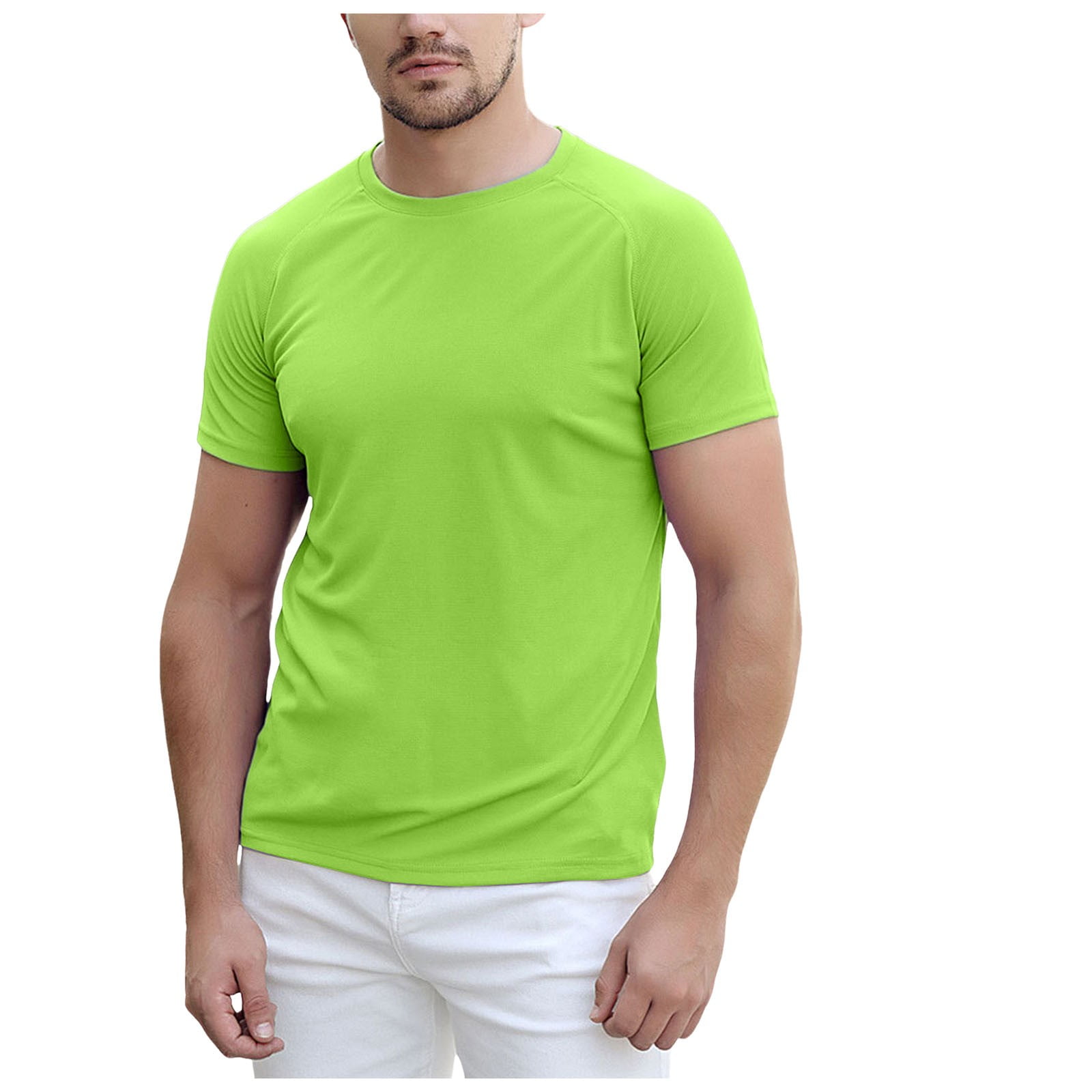 GXWEA Neon Shirts Men'S Clothing Workout Shirts For Men Short Sleeve ...