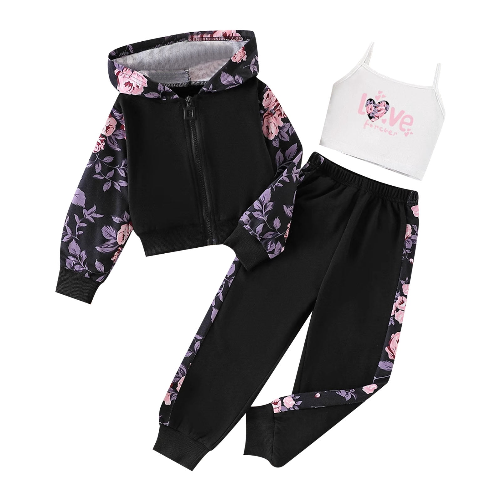 GXWEA Outfits For Girls Girls Clothes Size 6 Kids Girls Clothes Stylish ...