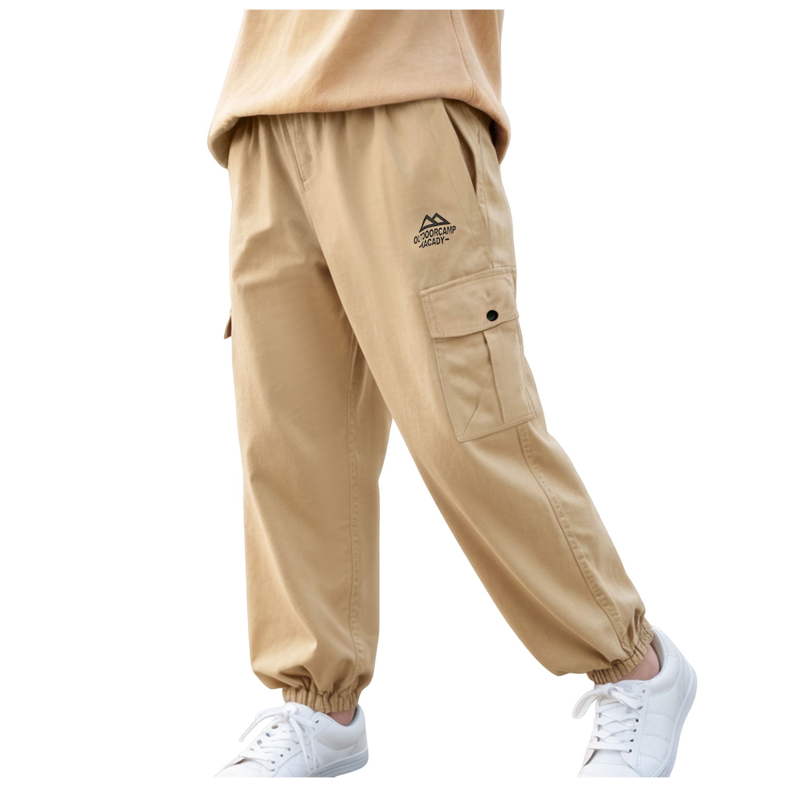 GXWEA Pants For Teens Boys Linen Pants Boy'S Cargo Joggers Pants Youth ...