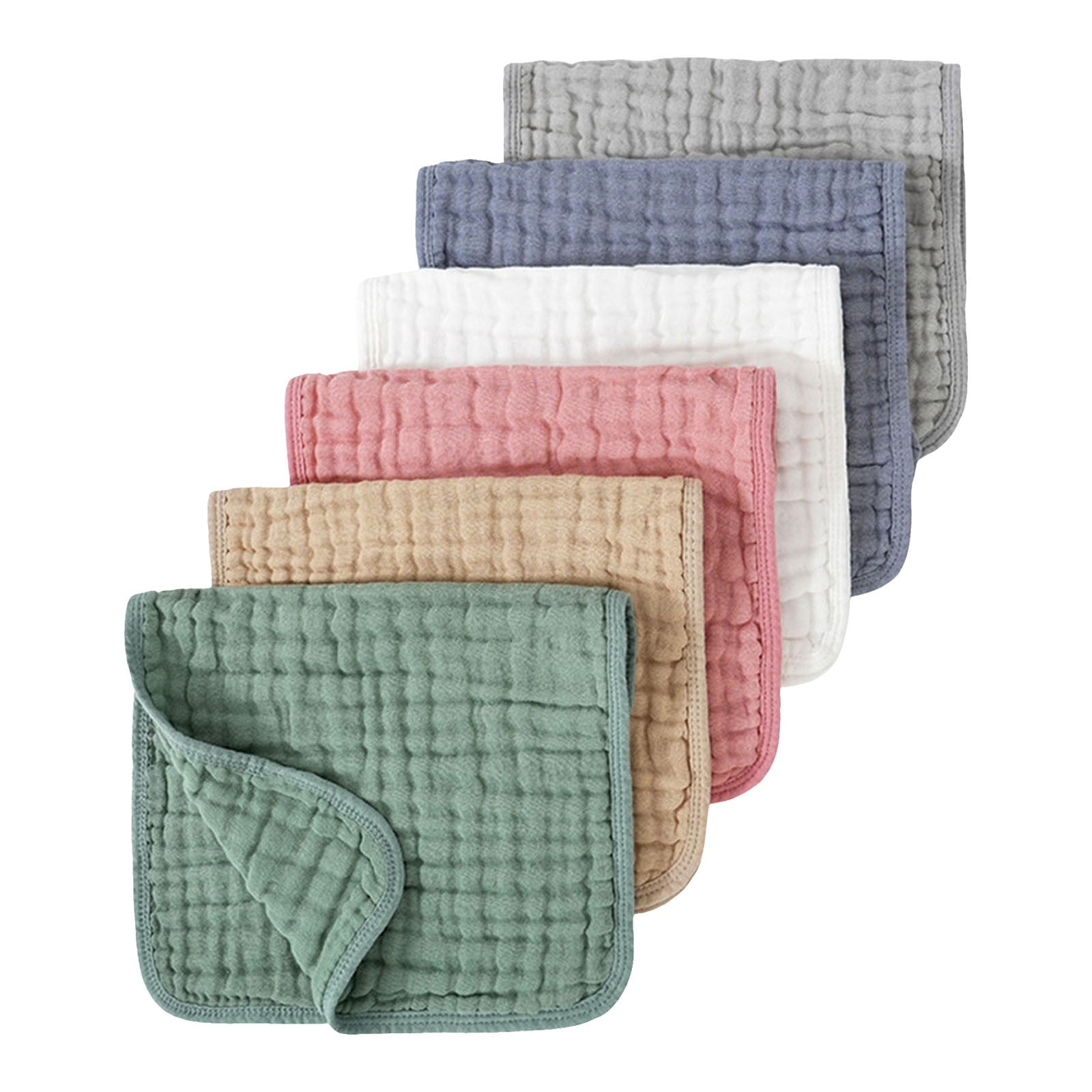 GXWEA Pink Burp Cloths Burp Cloth Muslin Burp Cloths 100% Cotton Muslin Cloths Large 20''X10 ...