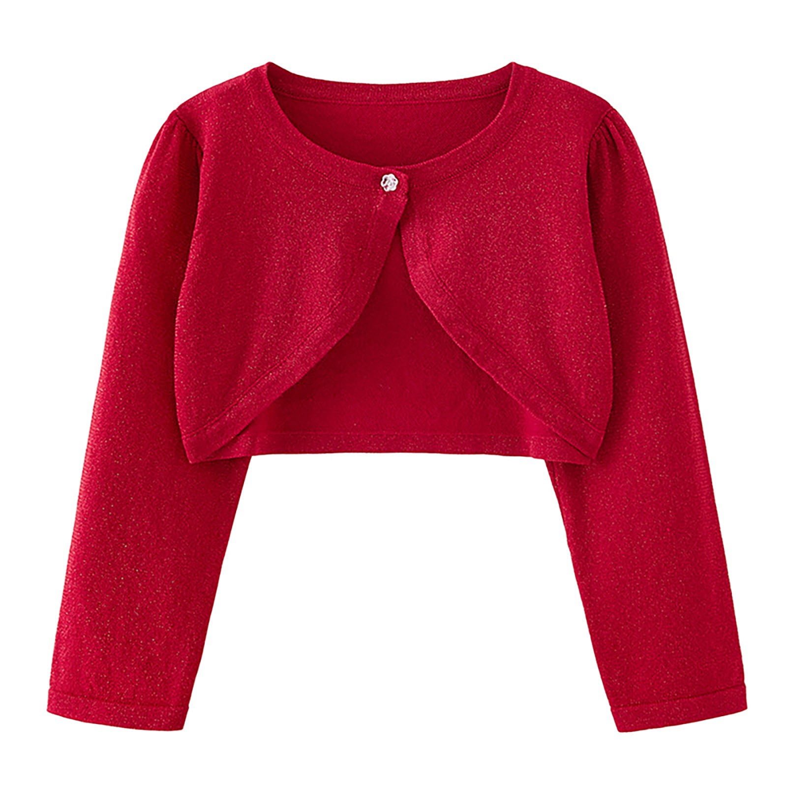 GXWEA Sparkly Cardigan Girl Cardigan Girls Long Sleeve Sparkle Cardigan ...