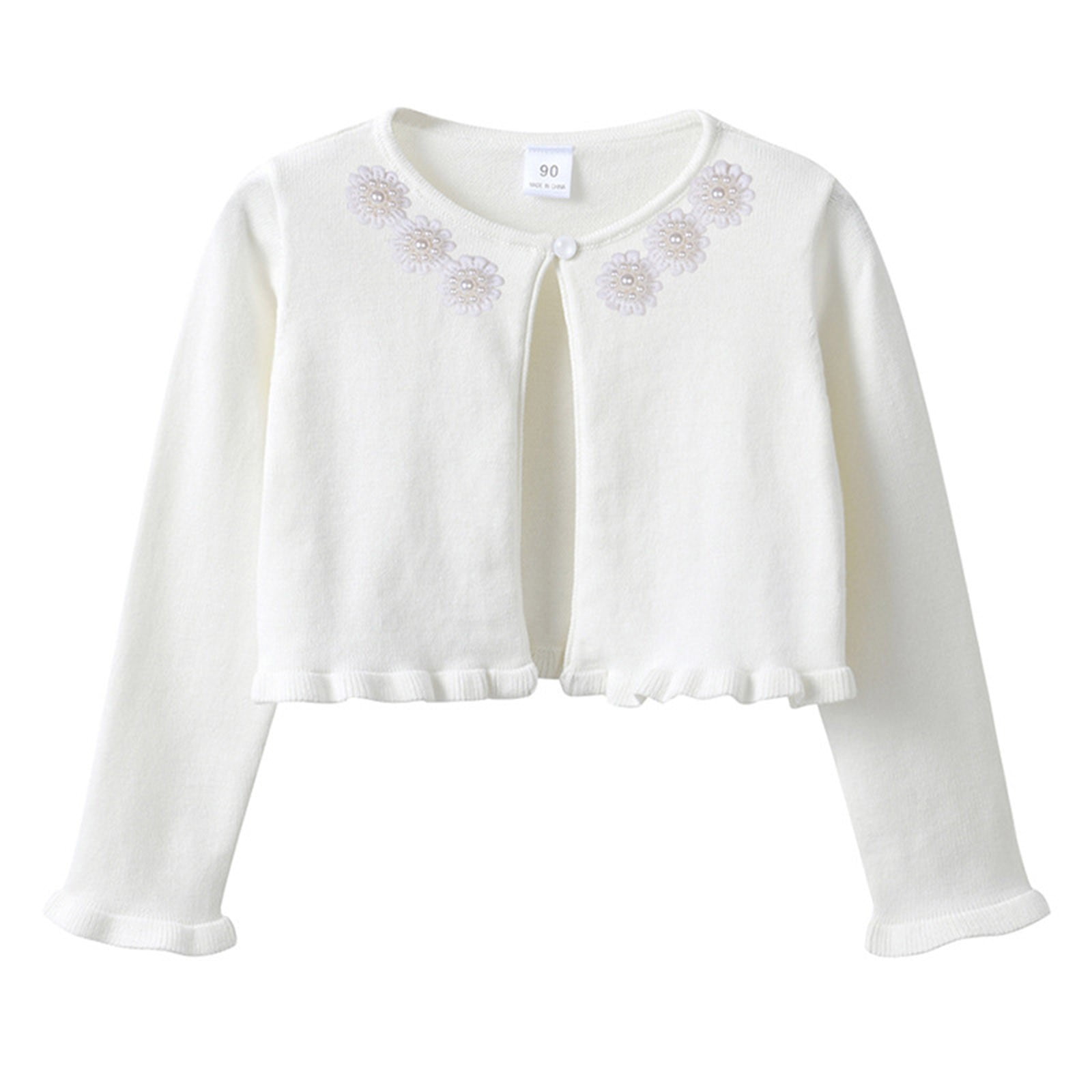 GXWEA Toddler Girl Cardigan Girls Fur Shrug Girls Long Sleeve Sparkle ...