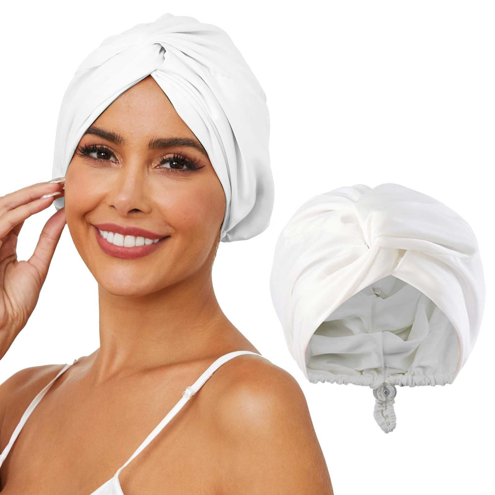 GXXGREAT Adult Adjustable Silk Satin Hair Bonnet For Sleeping Double ...
