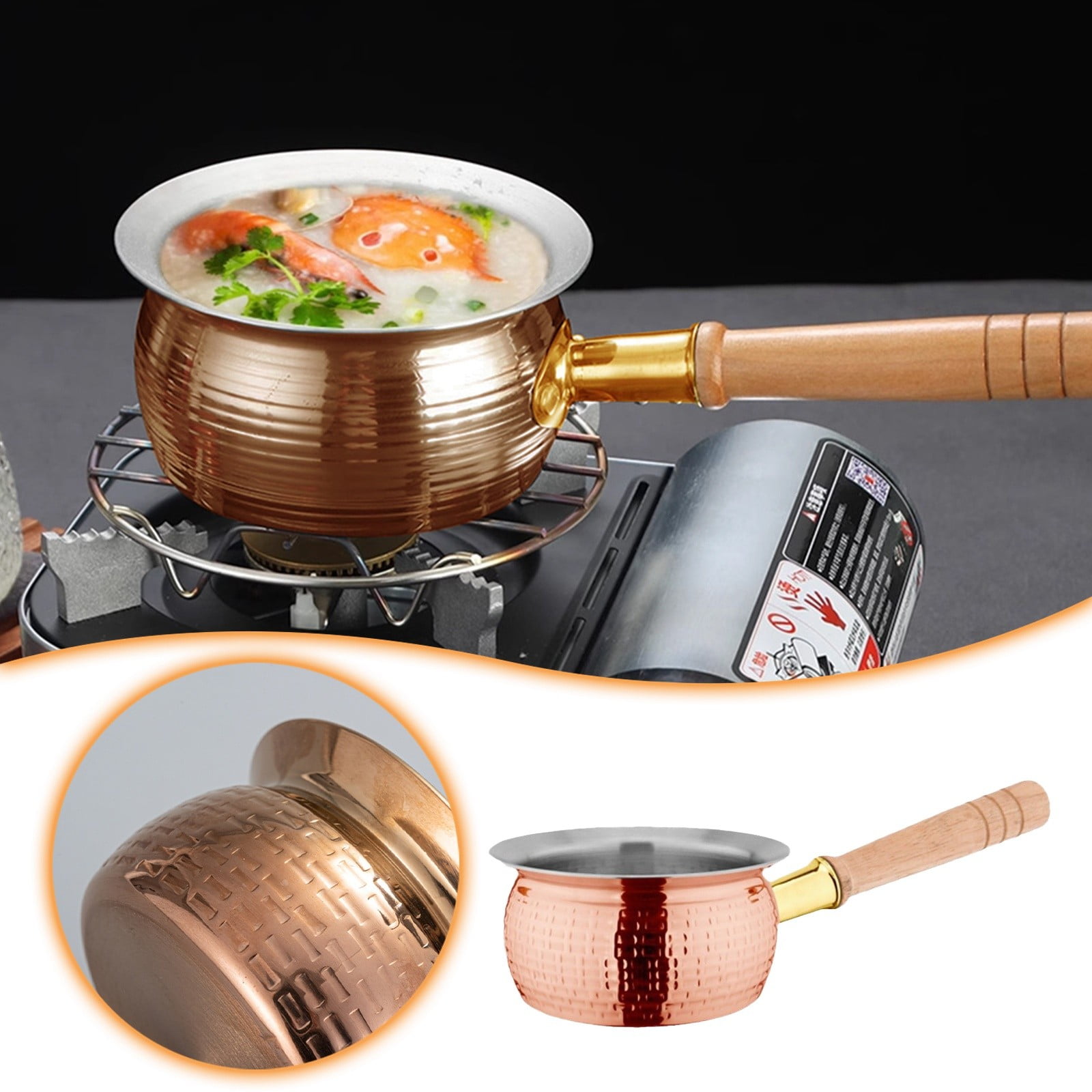 GXXGREAT Butter Melting Pot Milk Warming Pot Compact Butter Melting Pot ...