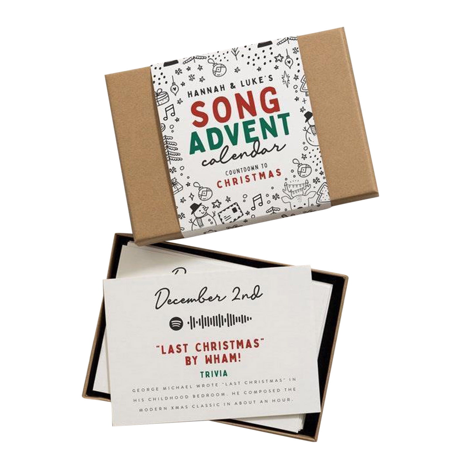 GXXGREAT Christmas Advent Calendar 24 Day Christmas Countdown Song Film ...