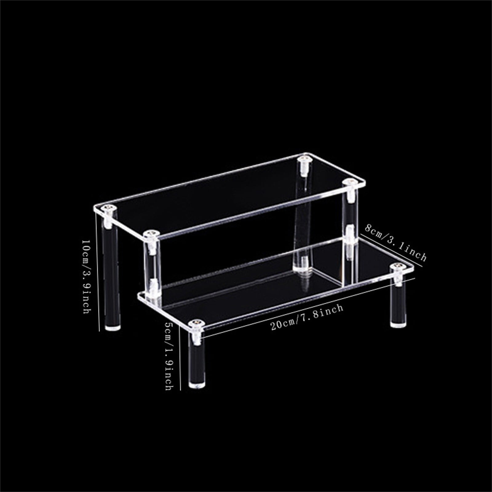 GXXGREAT New Acrylic Transparent Figurine Display Shelf With Stepped ...
