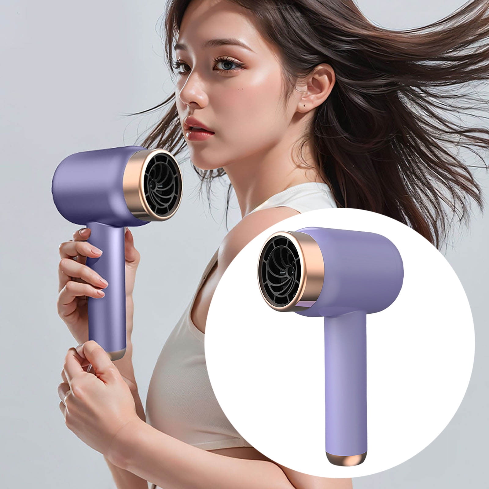 GXXGREAT Portable Hair Dryer With Fast Drying Technology For Travel And ...