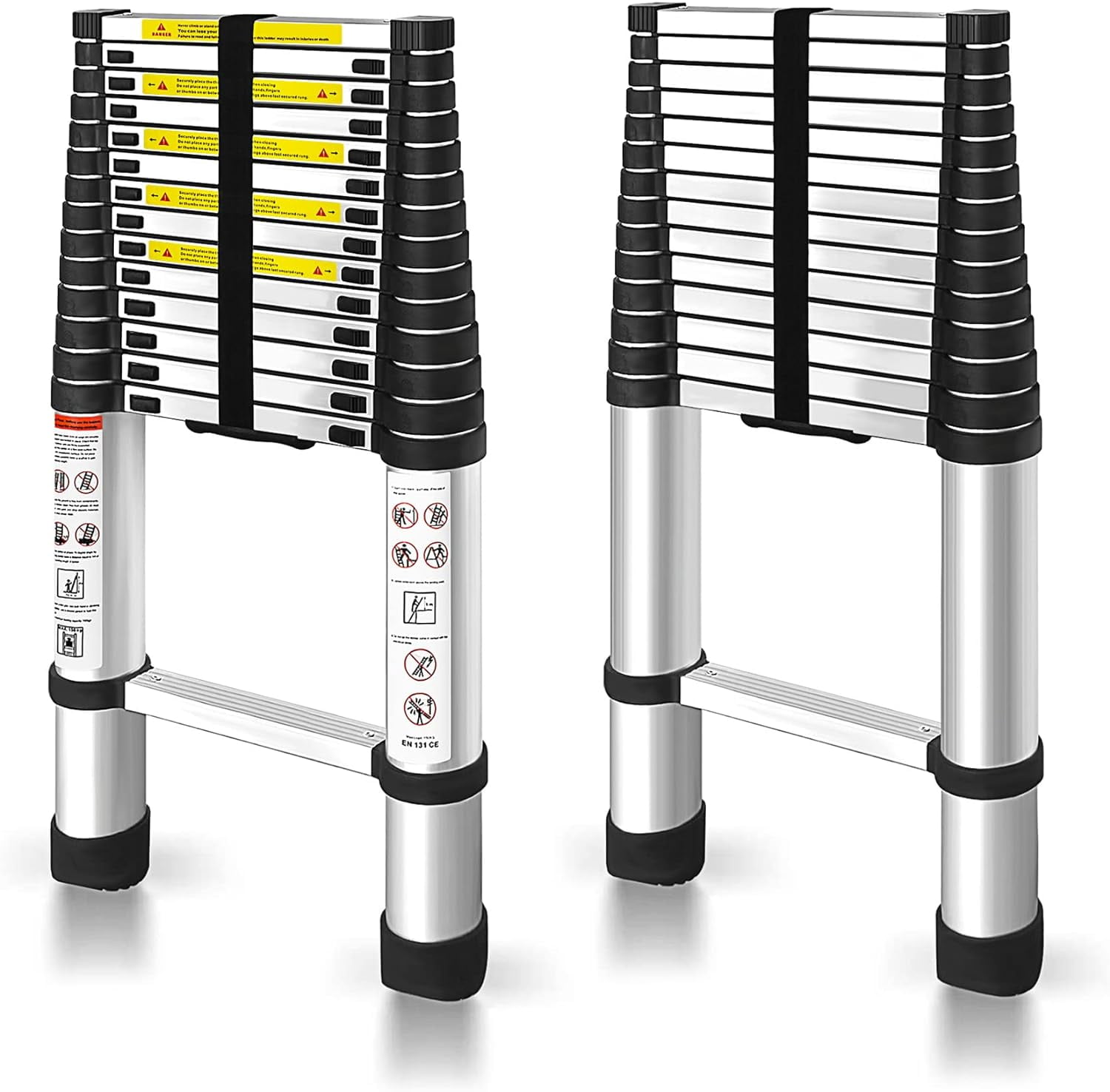 GXYWADY 14.5FT Telescoping Ladder Aluminum Extendable Telescopic Ladder ...