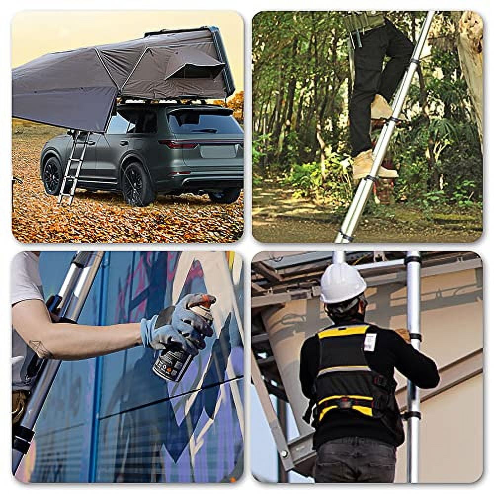 GXYWADY 14.5FT Telescoping Ladder Aluminum Extendable Telescopic Ladder ...