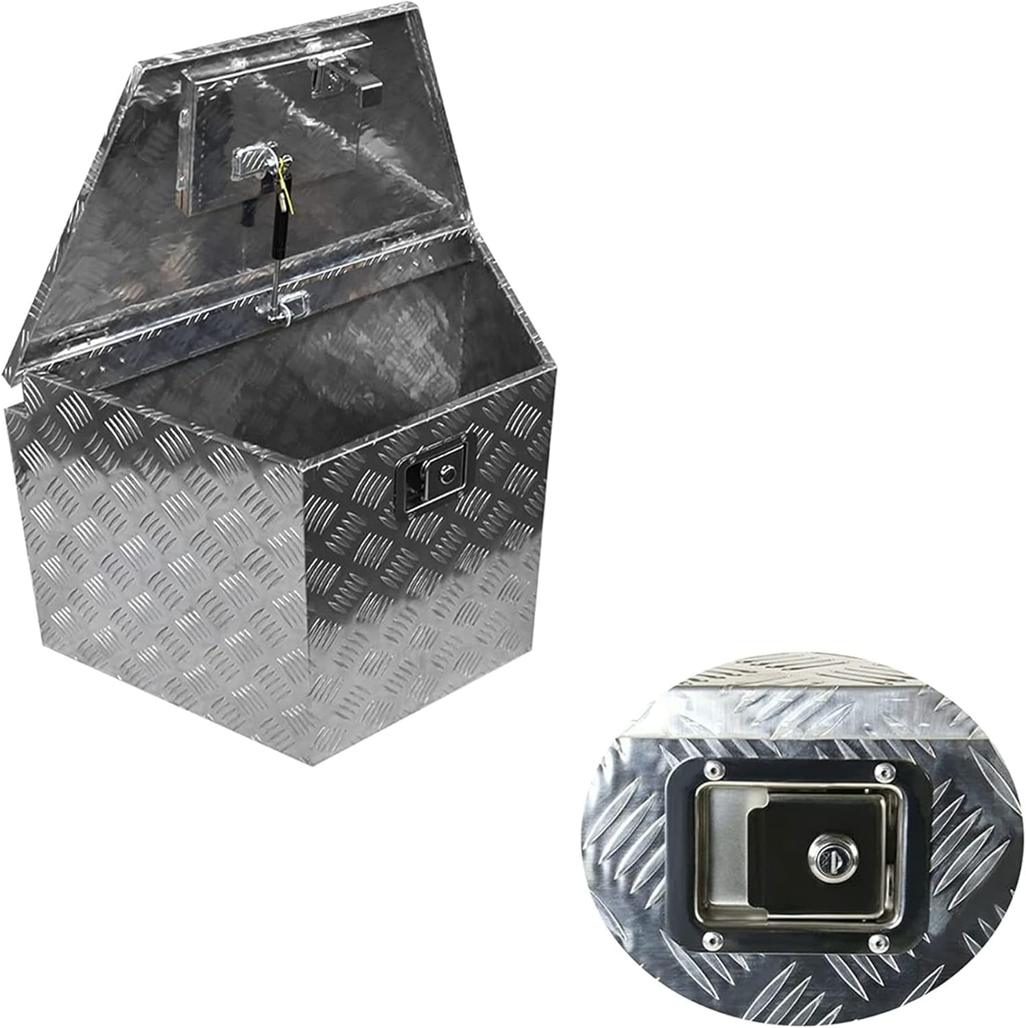 GXYWADY 29 Inch Aluminum Trailer Tongue Tool Box TruckBed Trailer ATV ...