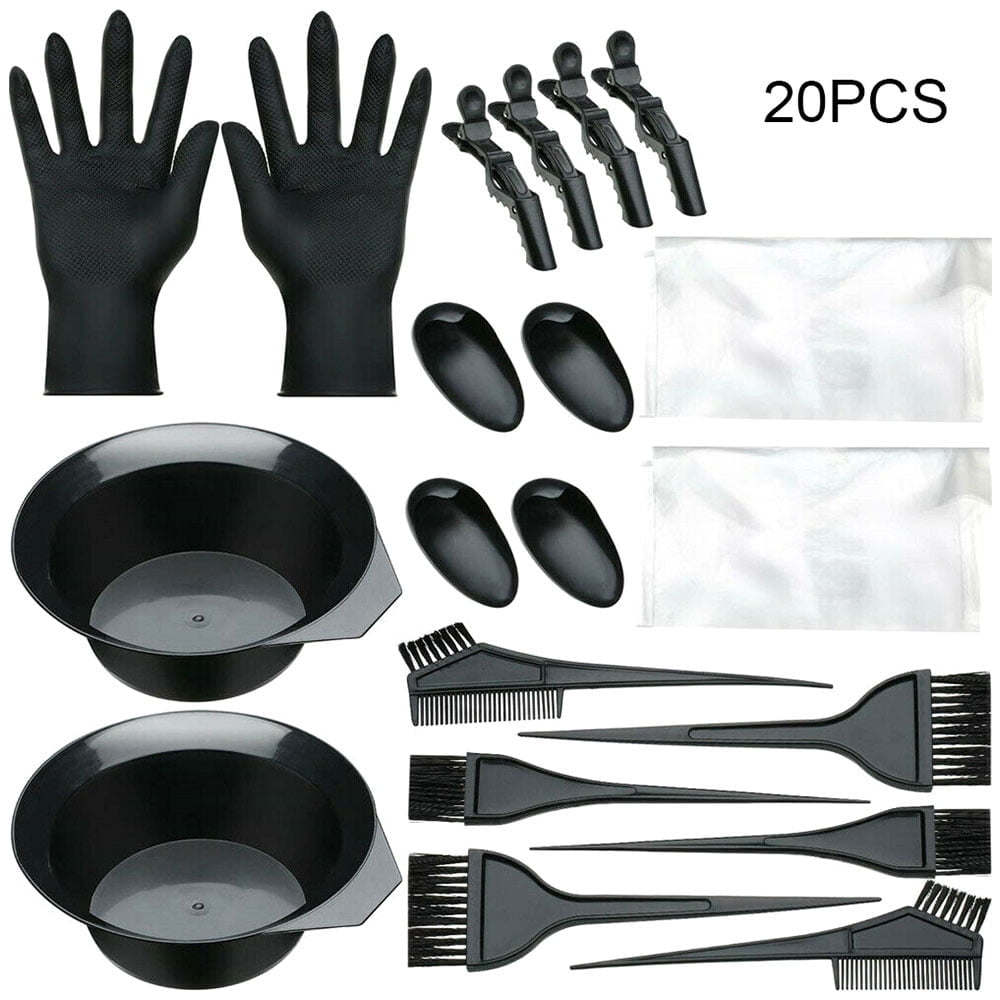 GYDEK 20PCS Professional Salon Hair Coloring Dyeing Kit Tinting Bowl ...