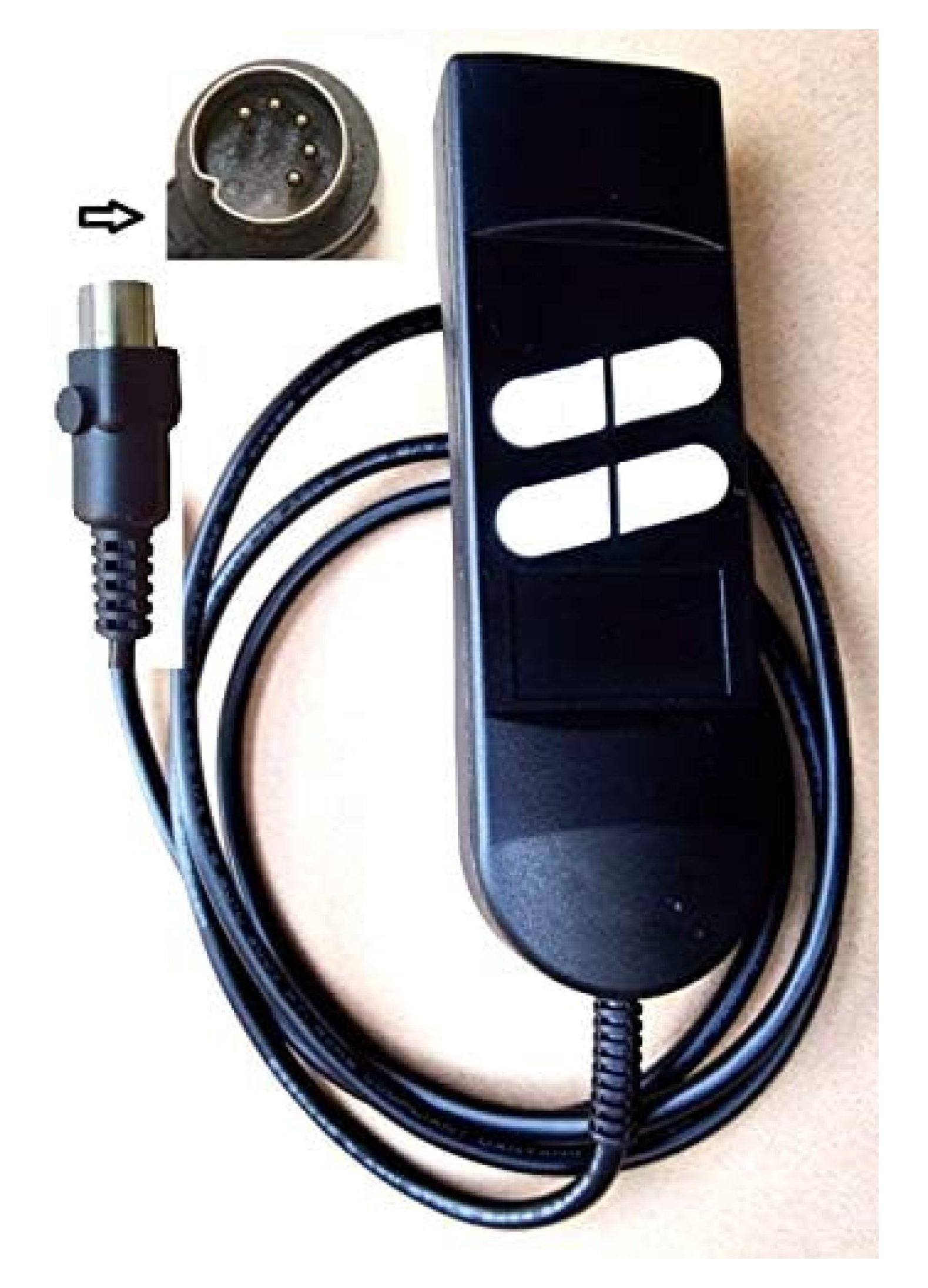 GYG UP/Down 4 Button 5PIN Roll line 180° Electric Sofa Hand Control for ...