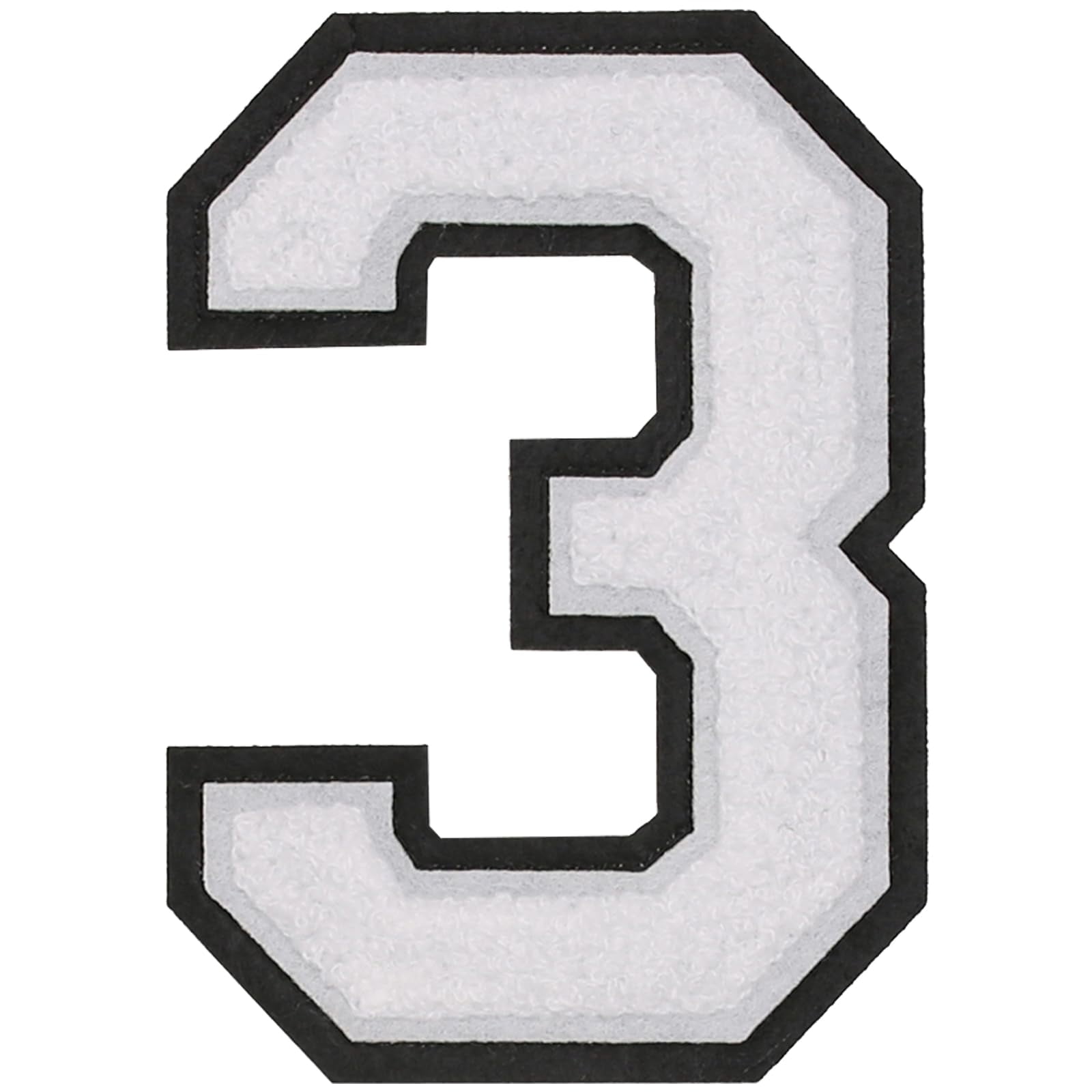 GYGYL 3PCS Chenille Varsity Numbers Patch, Iron on Large Size Number ...