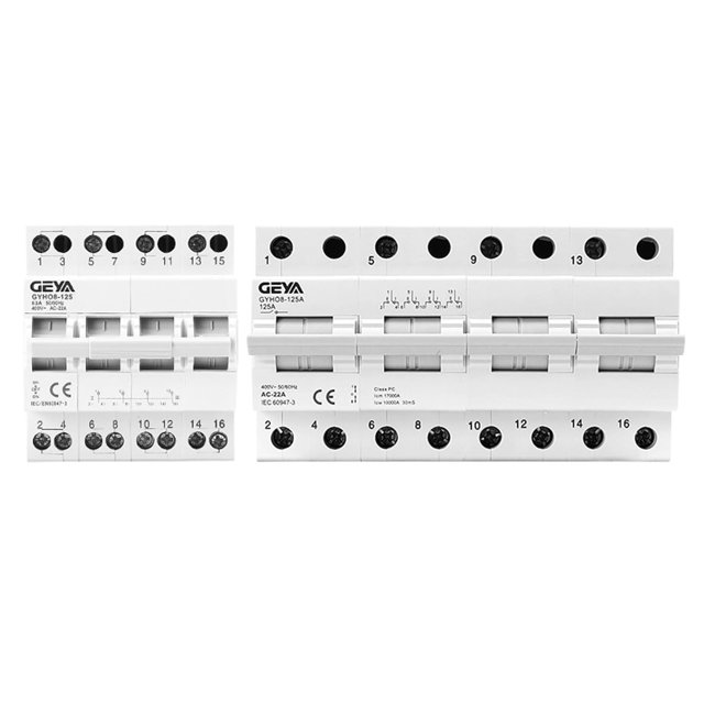 GYHO8 4P 40A 63A 100A 125A Dual Power Manual Transfer Isolating Switch ...
